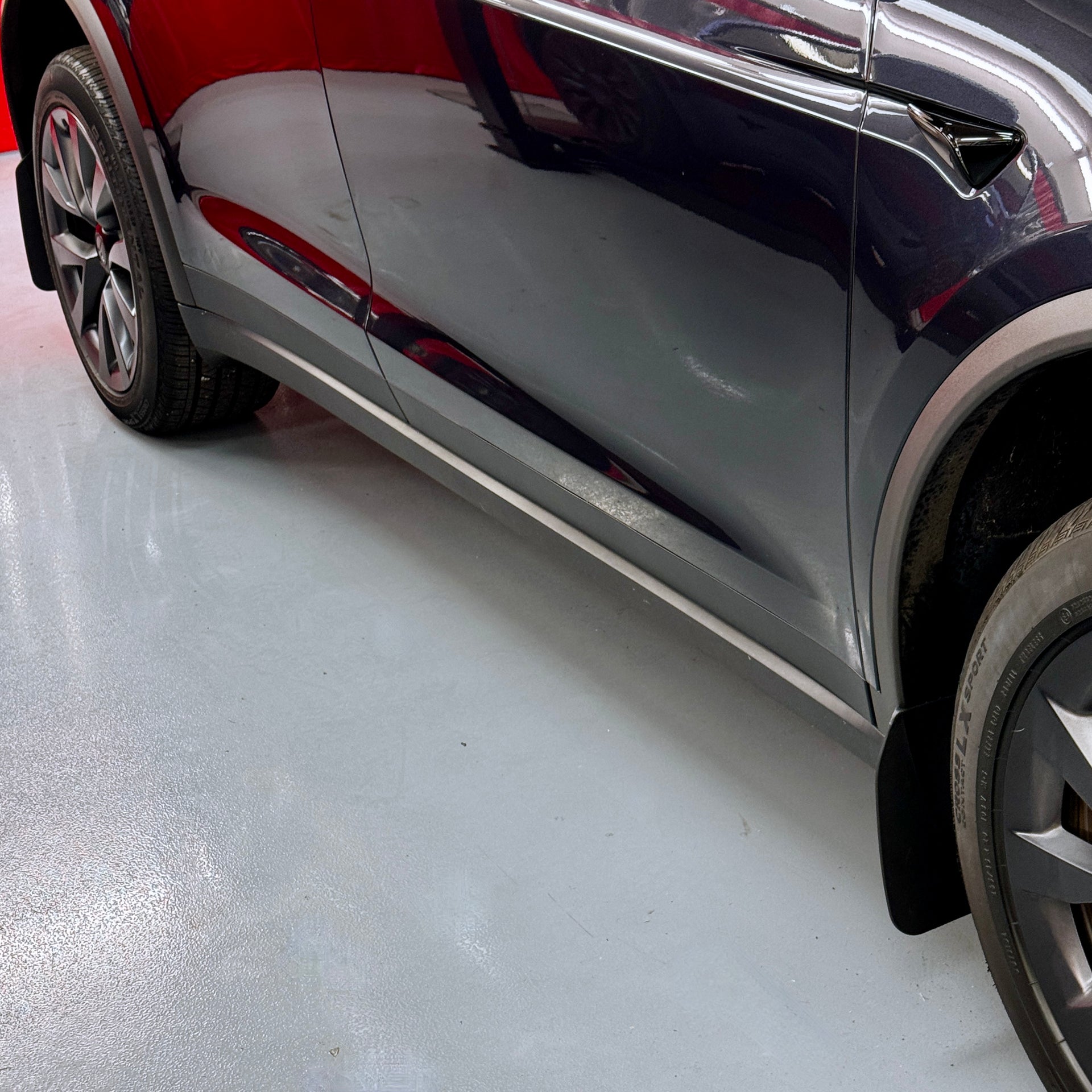 2022+ | Model X Mud Flaps Bendable & Flexible - Screwless (Gen. 2) - S ...