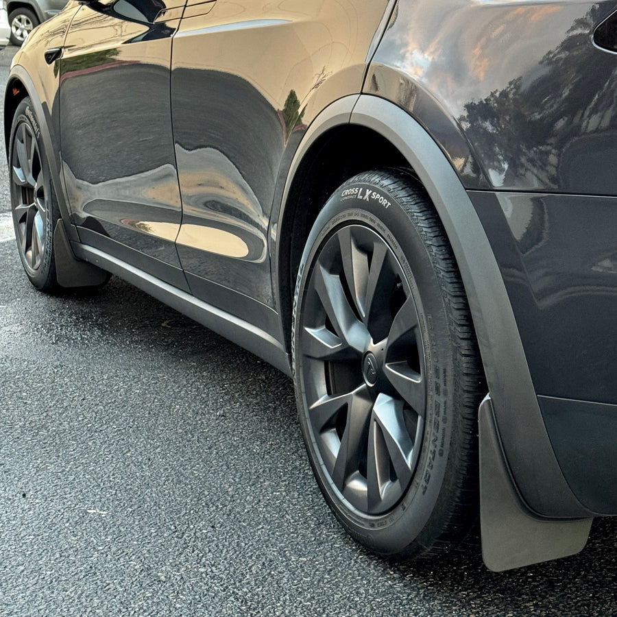2022+ | Model X Mud Flaps Bendable & Flexible - Screwless (Gen. 2) - S ...