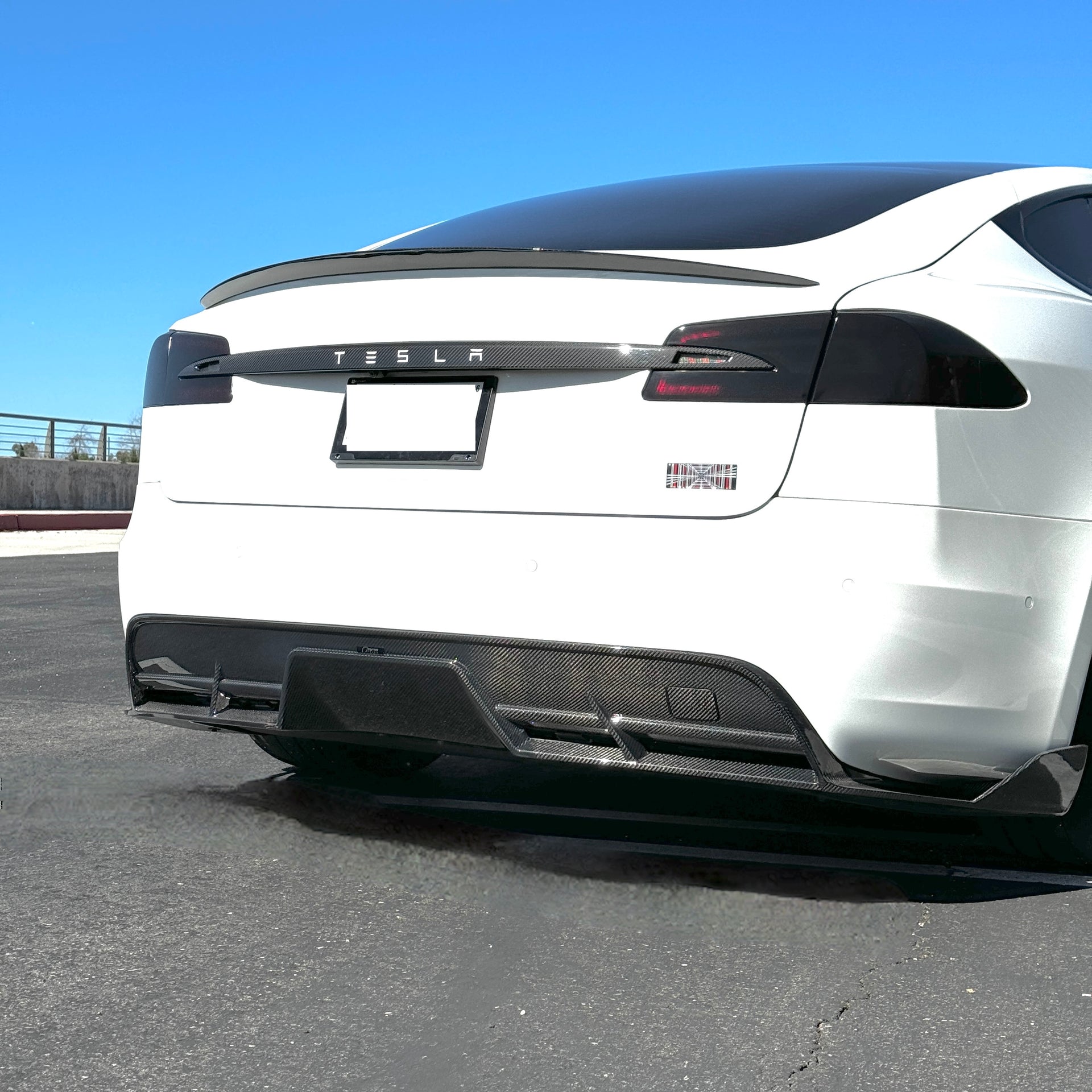 2021+ | Model S Viento Replacement Diffuser - Real Molded Carbon Fiber ...