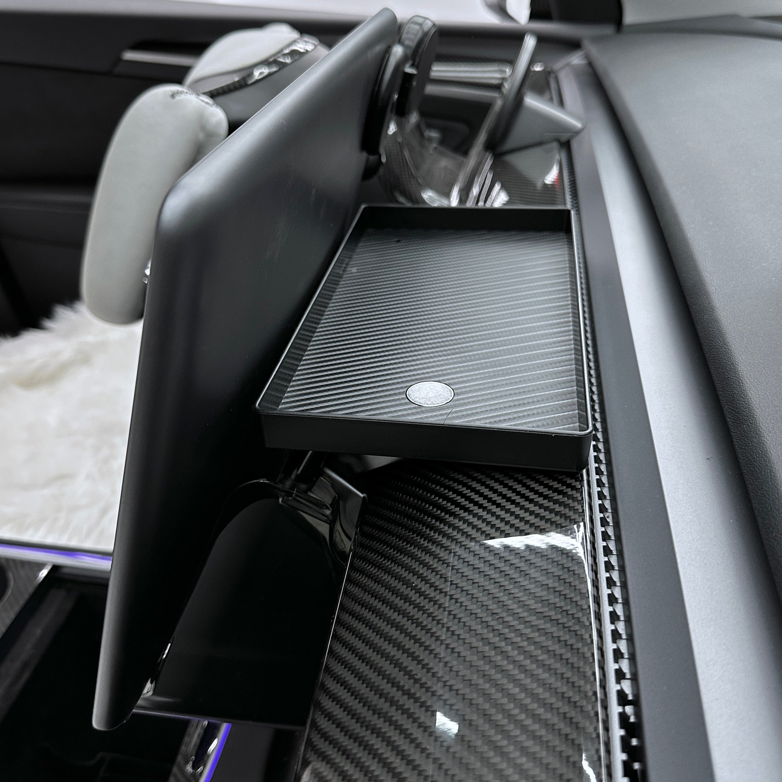 Model 3 & Y Display Mount Dual Organizing Shelves & Tissue Box – RPM ...