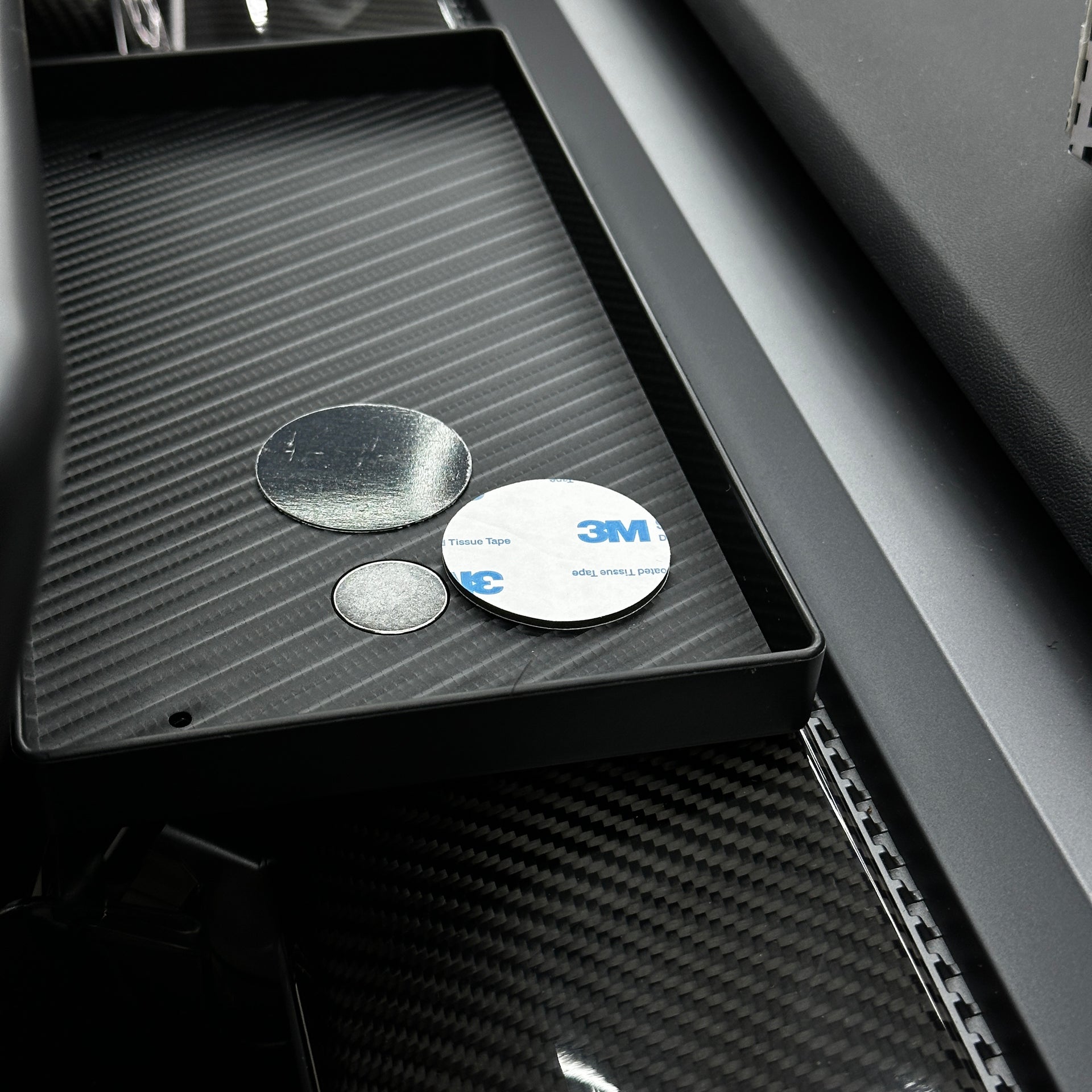 Model 3 & Y Display Mount Dual Organizing Shelves & Tissue Box – RPM ...