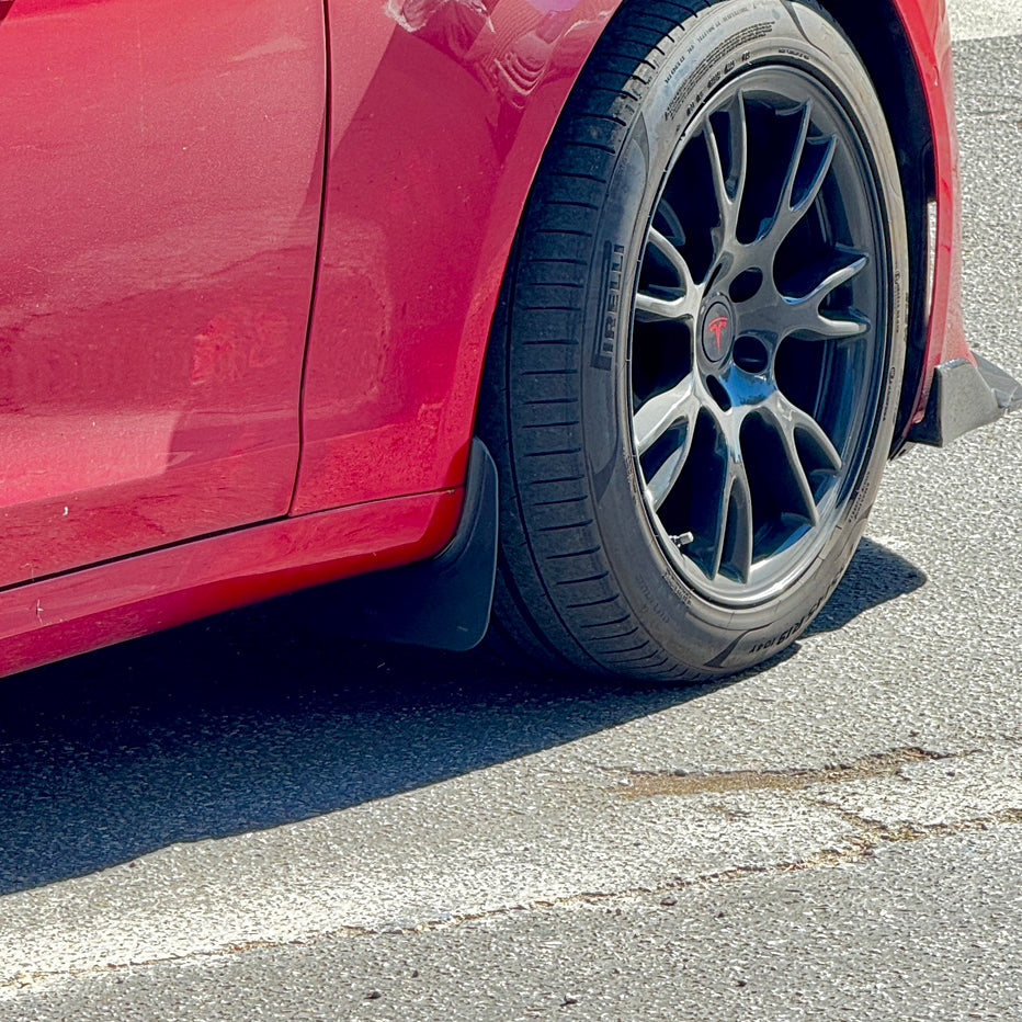 2021+ | Model S Mud Flaps Bendable & Flexible - Screwless (Gen. 2) - S ...