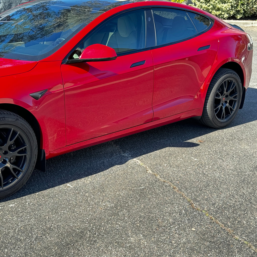 2021+ | Model S Mud Flaps Bendable & Flexible - Screwless (Gen. 2) - S ...