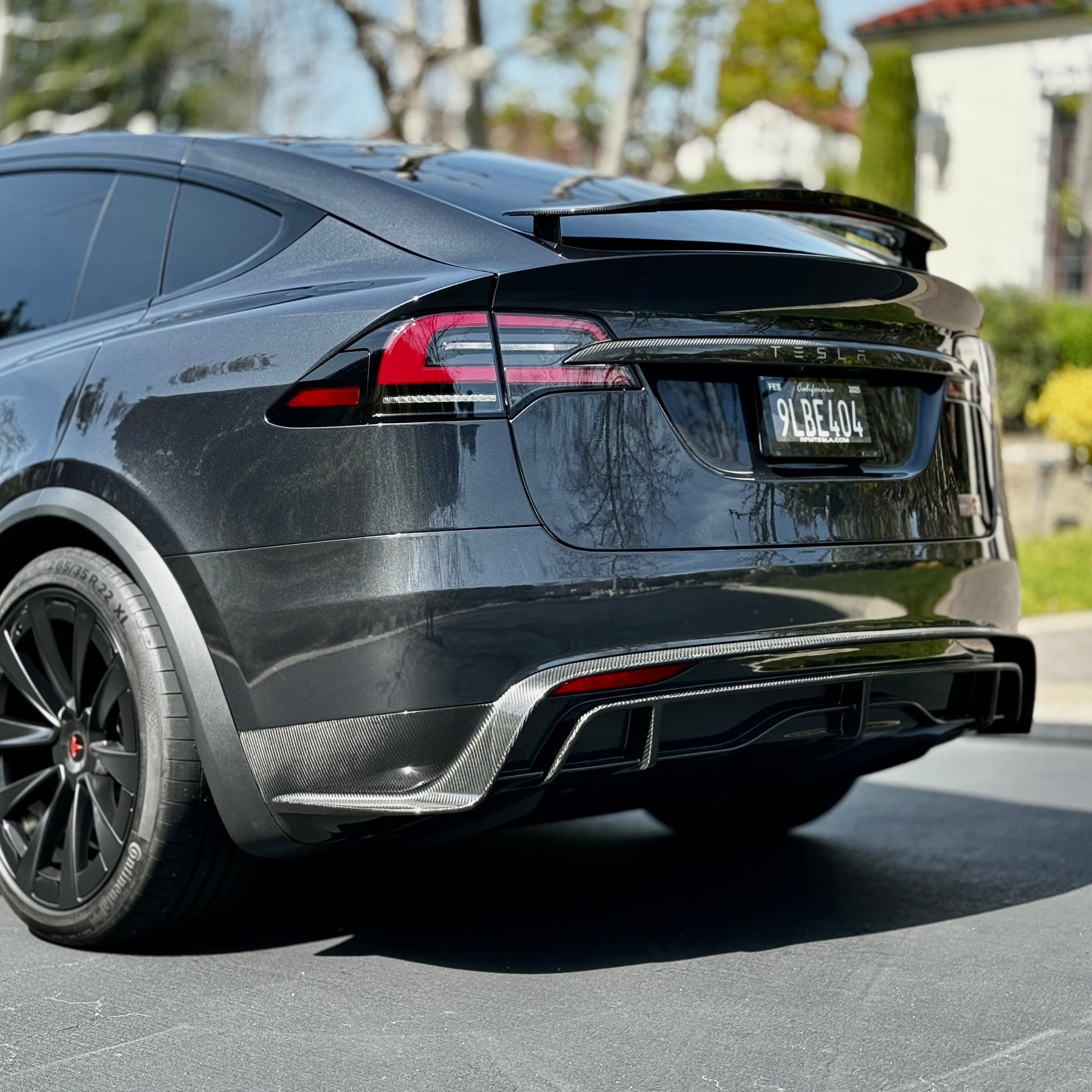 2022+ | Model X Colossal Rear Replacement Diffuser - Real Dry Molded C ...
