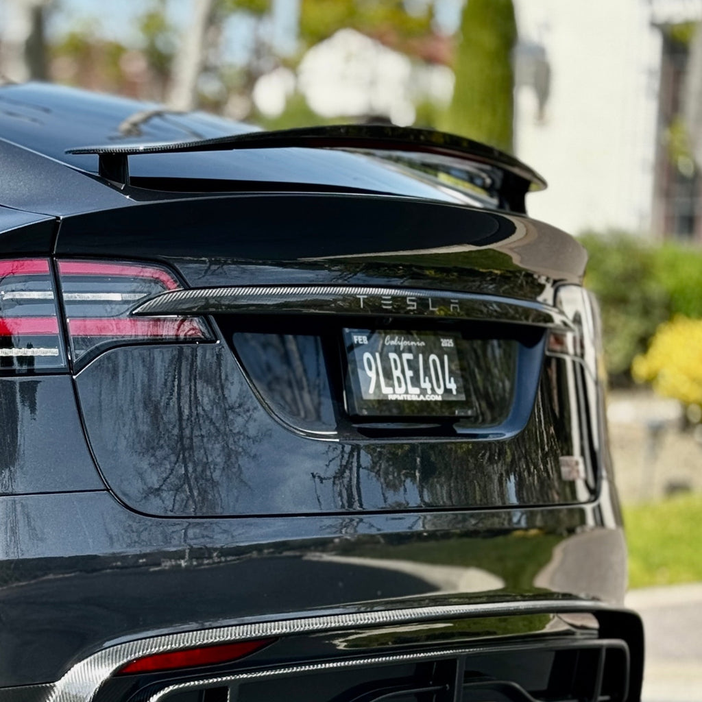 Model X Tailgate Applique Overlay - Real Dry Molded Carbon Fiber – RPM ...