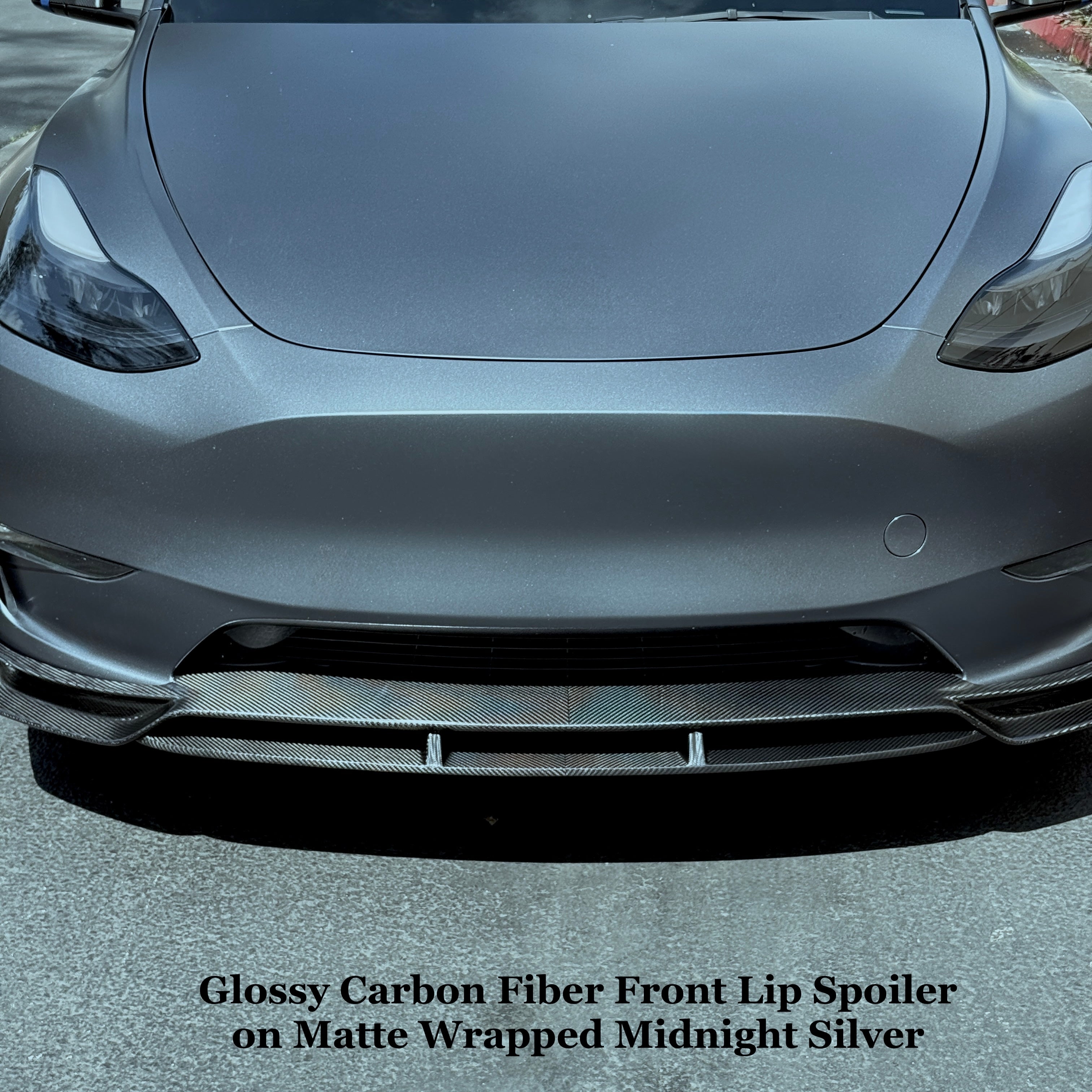 2020-2025 | Model Y Plus Dual Level Front Lip Overlay Spoiler - Real D ...