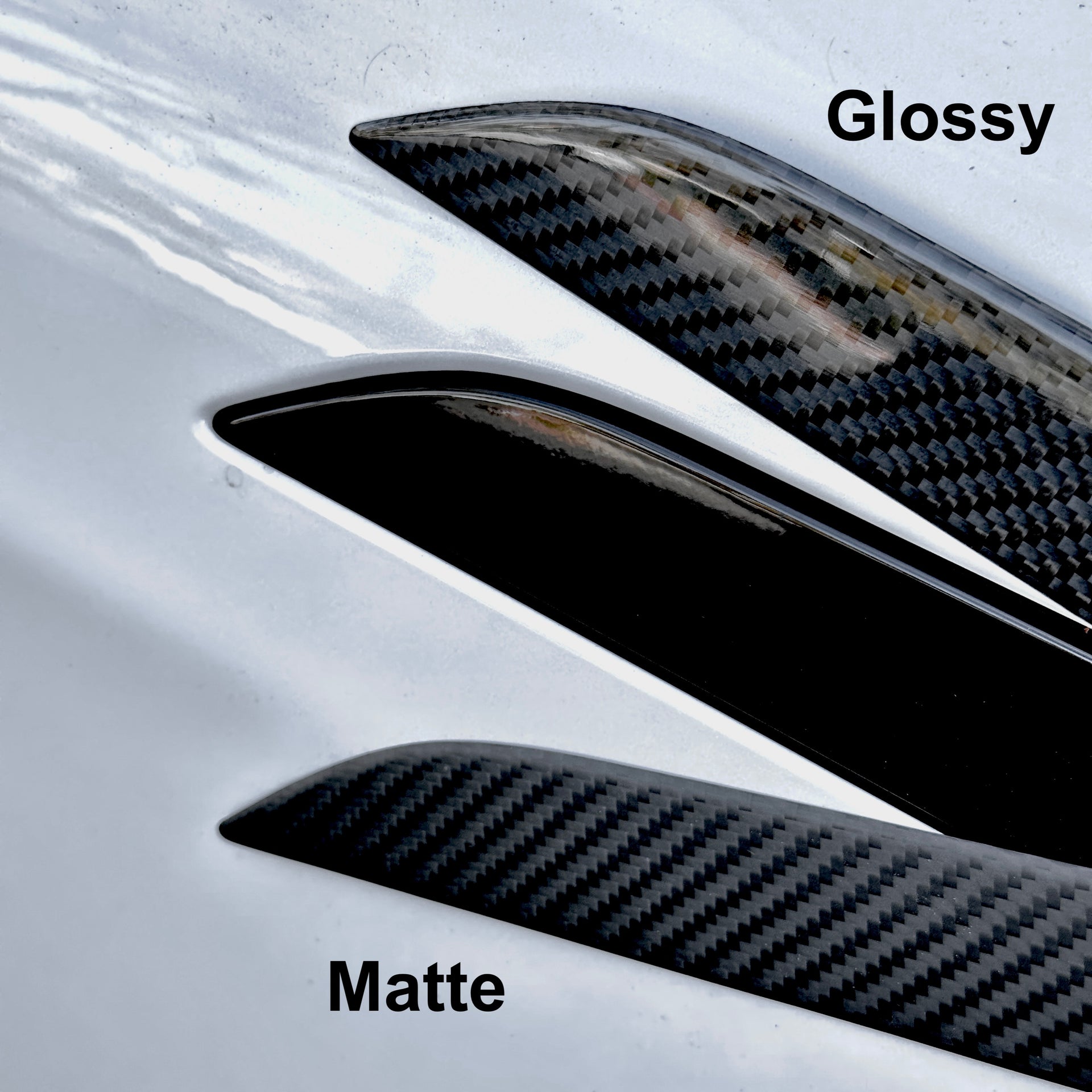 Model S Door Handle Overlay - (Set of 4) Real Dry Molded Carbon Fiber ...