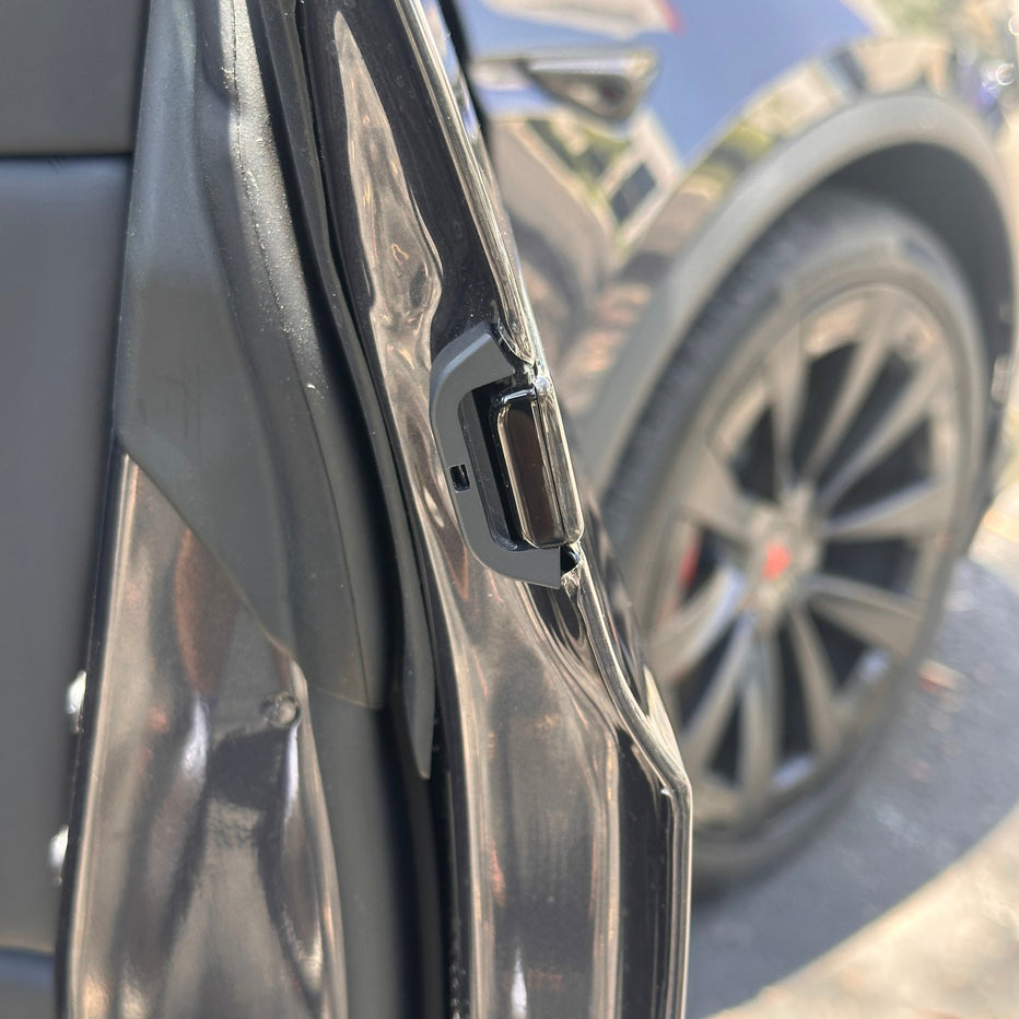 Model X Door Handle Overlay - Real Dry Molded Carbon Fiber (Set of 4 ...