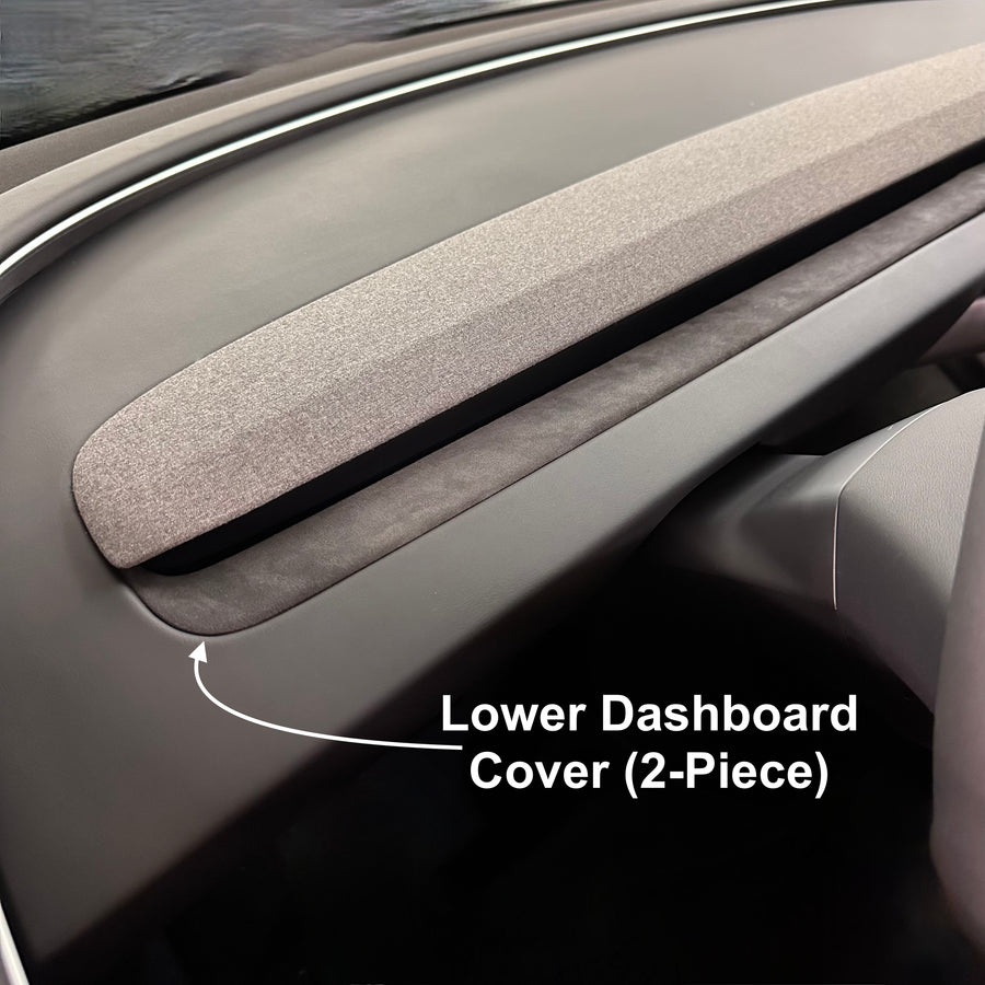 2024+ | Model 3 Alcantara Dashboard Cap (2 Pieces) - Imported from Ita ...