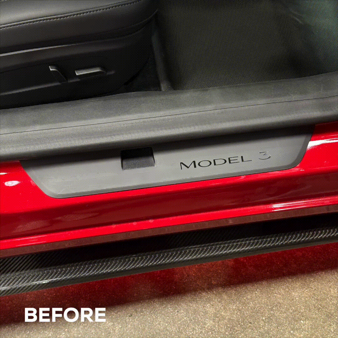 2024+ | Model 3 Highland Refreshed Door Sill Overlays (4 Pieces) - Rea ...