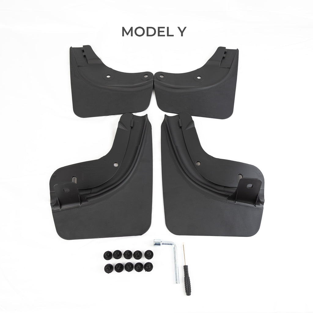 2017+ | Model 3 & Y Mud Flaps Bendable & Flexible - Screwless (Gen. 2 ...