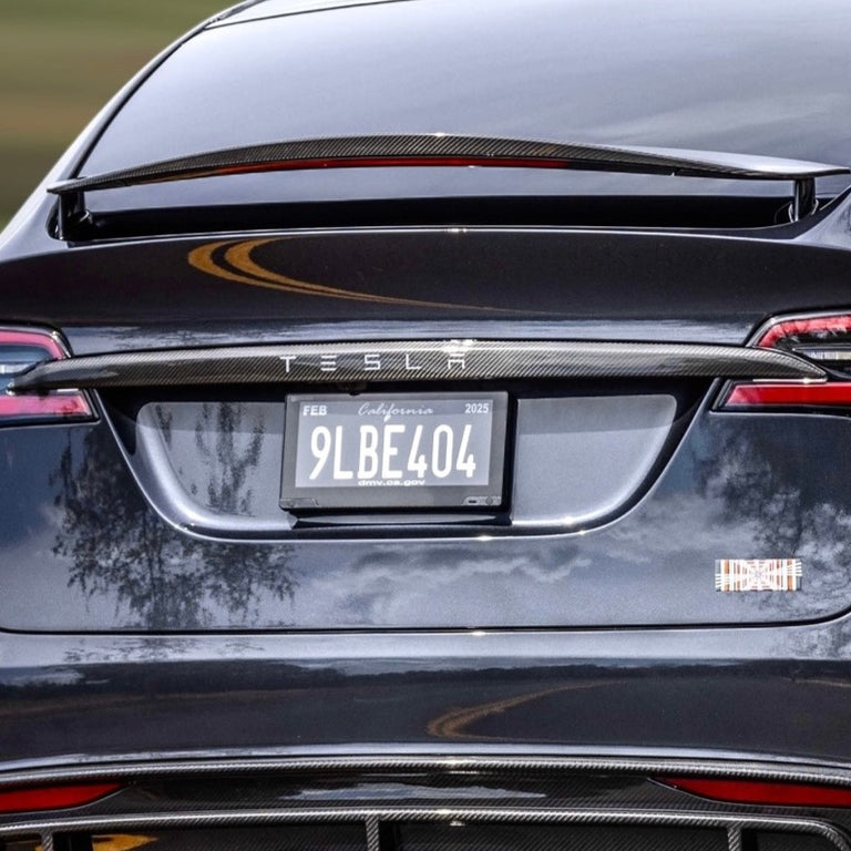 Model X Tailgate Applique Overlay - Real Dry Molded Carbon Fiber – RPM ...