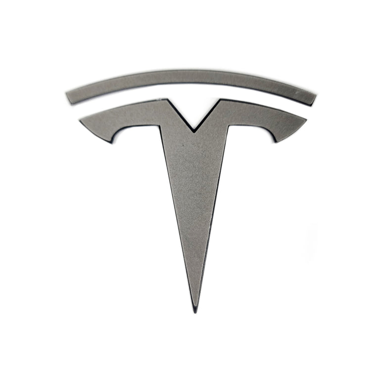Model Y Replacement TESLA T Logo Emblems for Hood & Trunk (1 Pair, 4 P ...