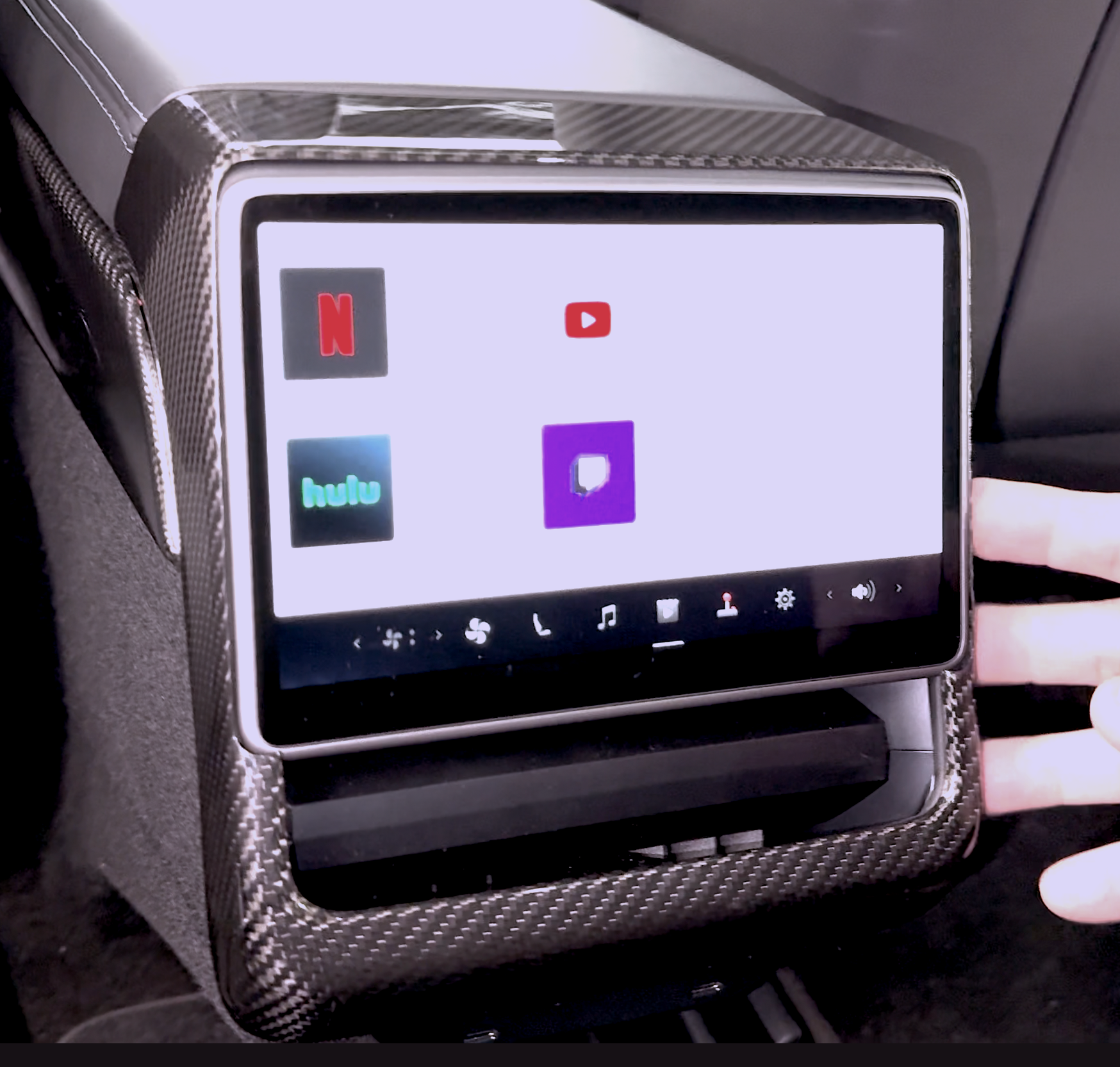 2024+ | Model 3 Highland Refreshed Backseat Screen Display Overlay Fra ...