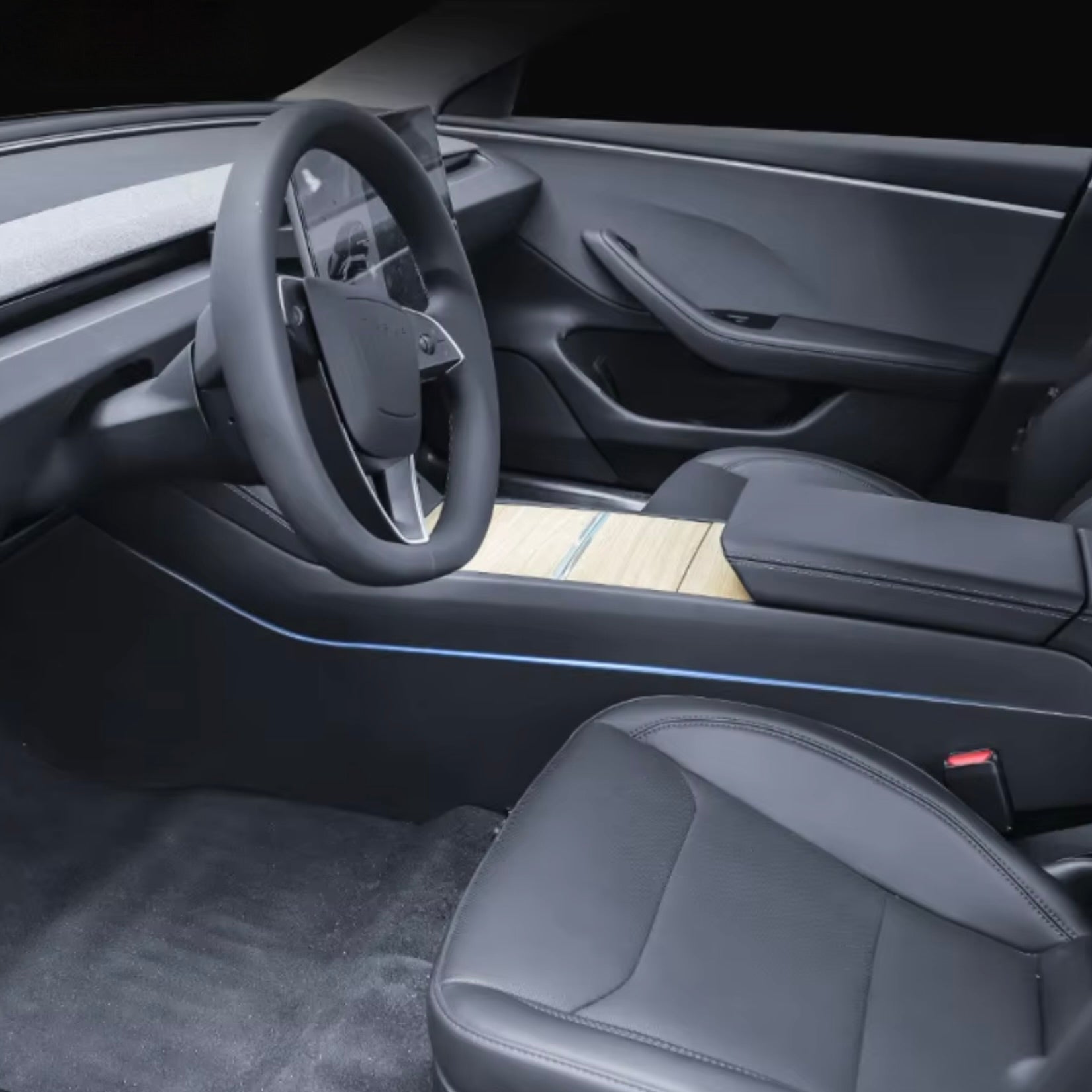 2024+| Model 3 Highland Refreshed Center Console Protector - TPE (2 Pi ...
