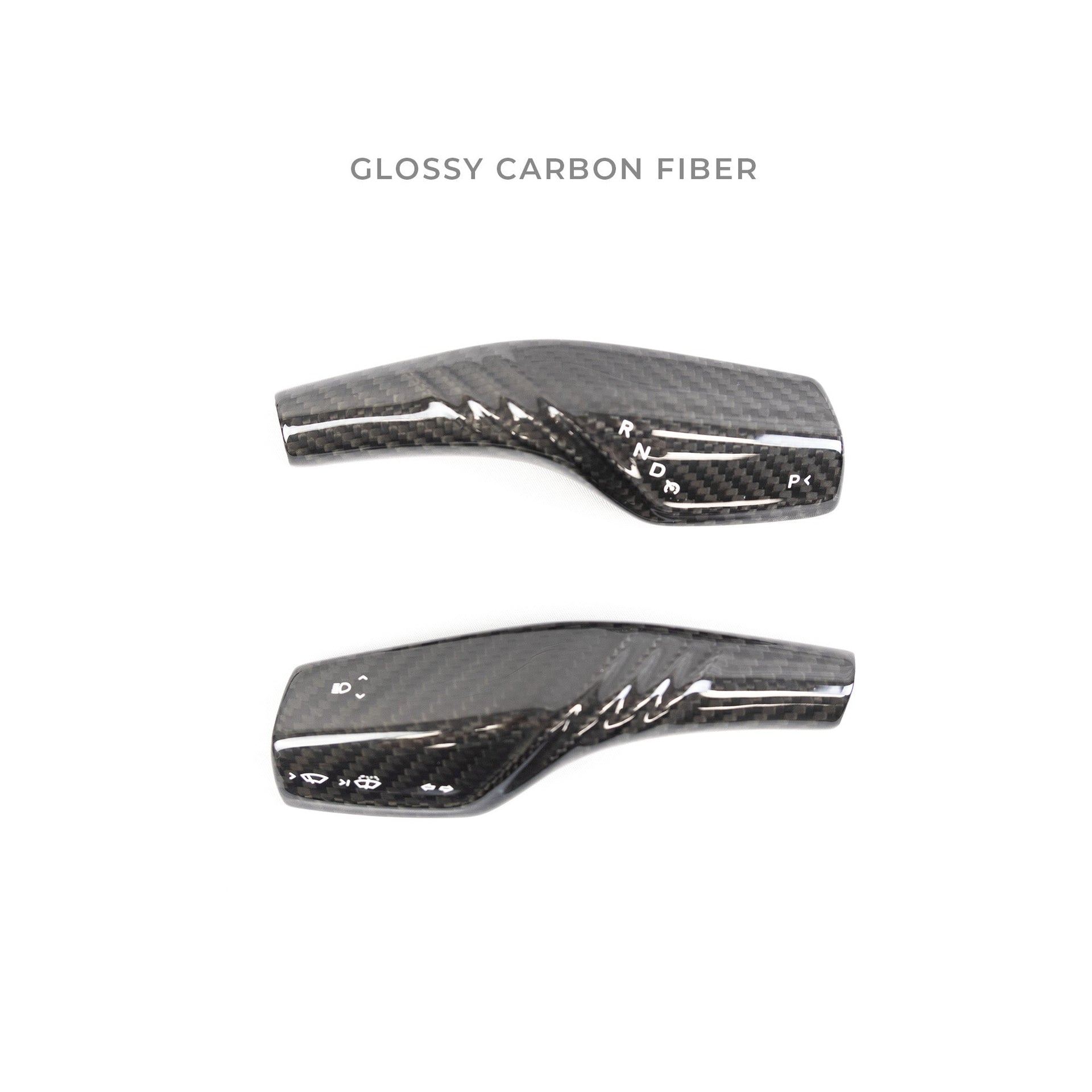 Model 3 & Y Turn Signal Stalk Covers Threaded Style - Real Molded Carb ...