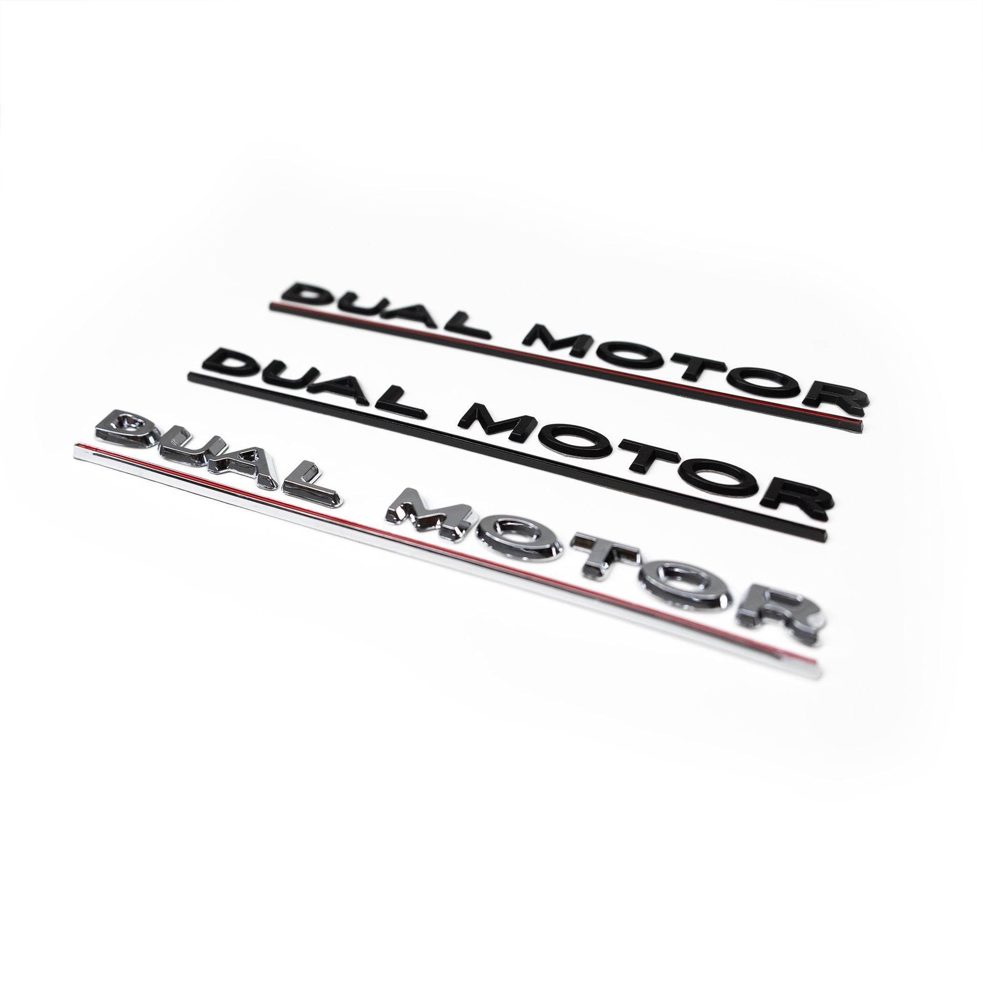 DUAL MOTOR Badges - Variety* – RPM TESLA Aftermarket Accessories