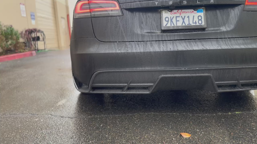 2021+ | Model S Viento Replacement Diffuser - Real Molded Carbon Fiber ...