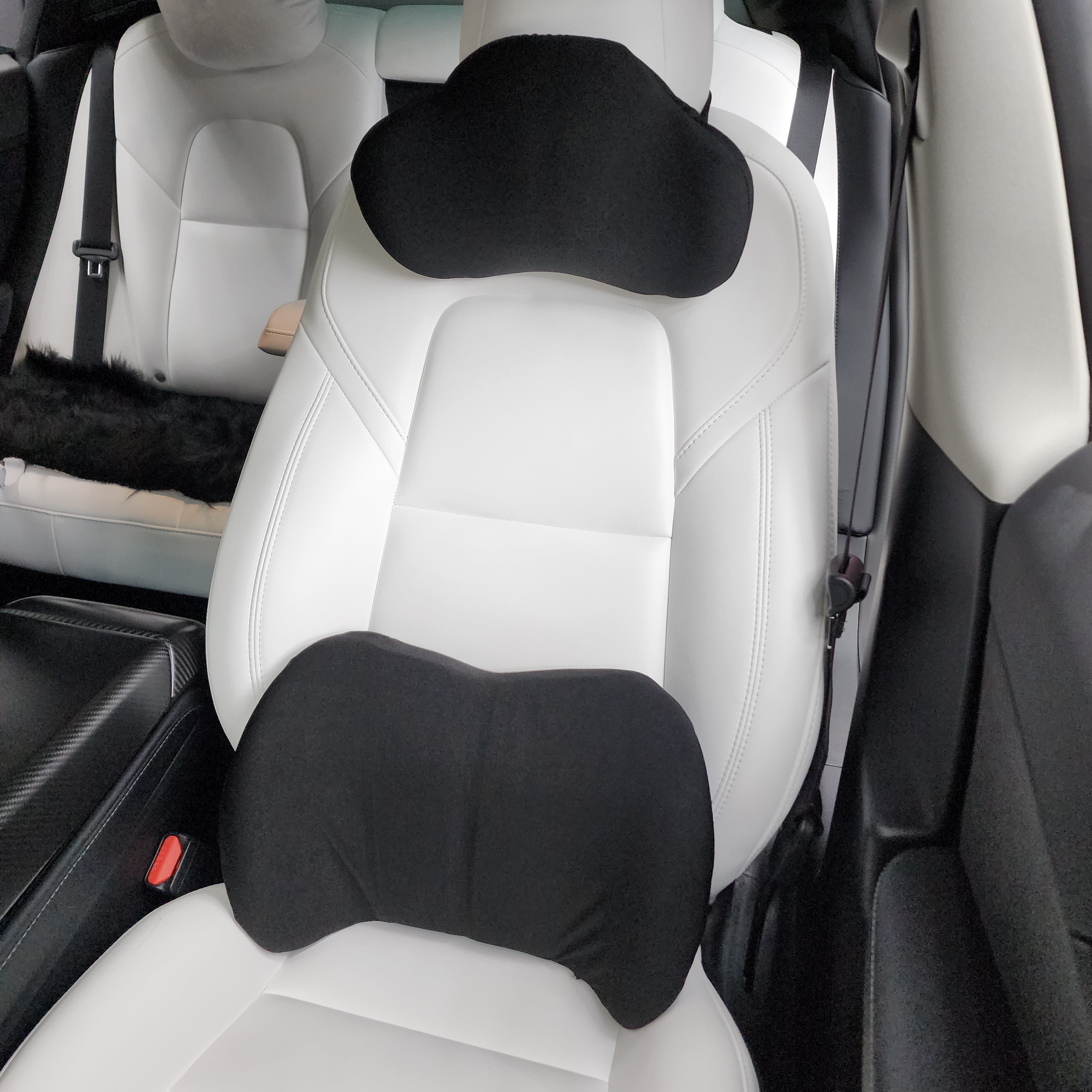 Headrest & Lumbar Support Pillow Ultra-Soft Memory Foam - Variety ...