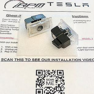Ghost Shadow Door Lights Model 3 Y S X Replacement White LED Tesla ...
