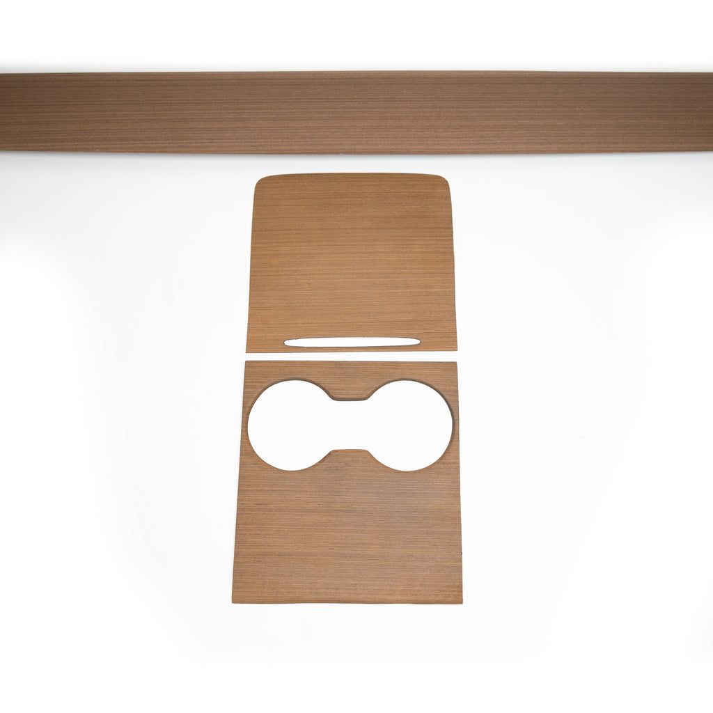 Model 3 & Y Center Console Overlays - Flat Open-Pore Wood (Gen. 2) - V ...