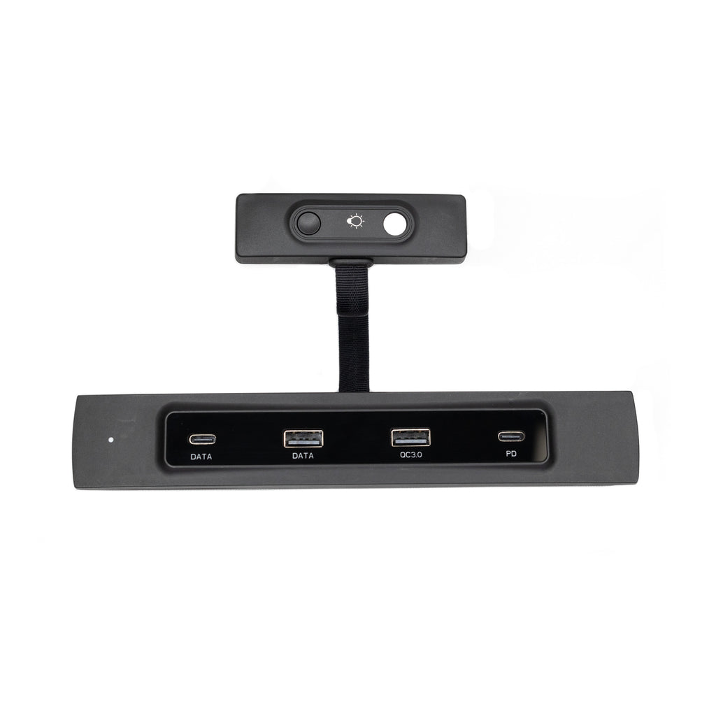 Model 3 & Y Center Console USB HUB Adapter with Interior LED Light ...