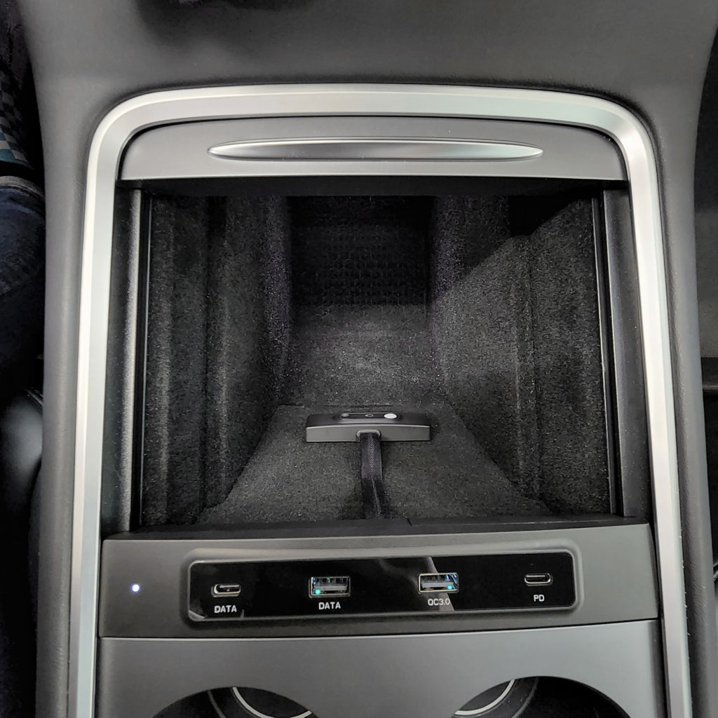 Model 3 & Y Center Console USB HUB Adapter with Interior LED Light ...