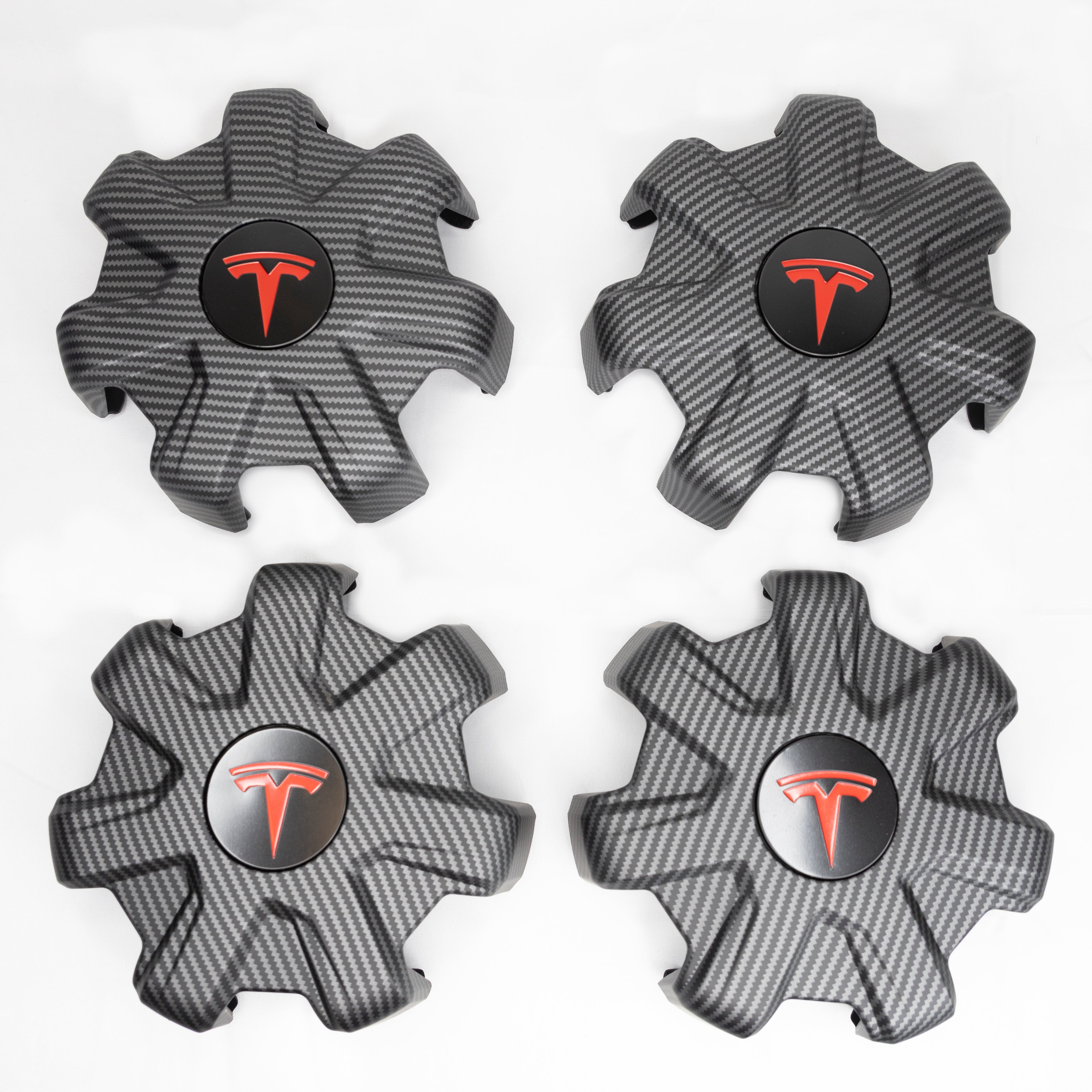 2020-2025 | Model Y 19" Gemini Wheel Center Hub Caps (Set of 4) - Hydr ...