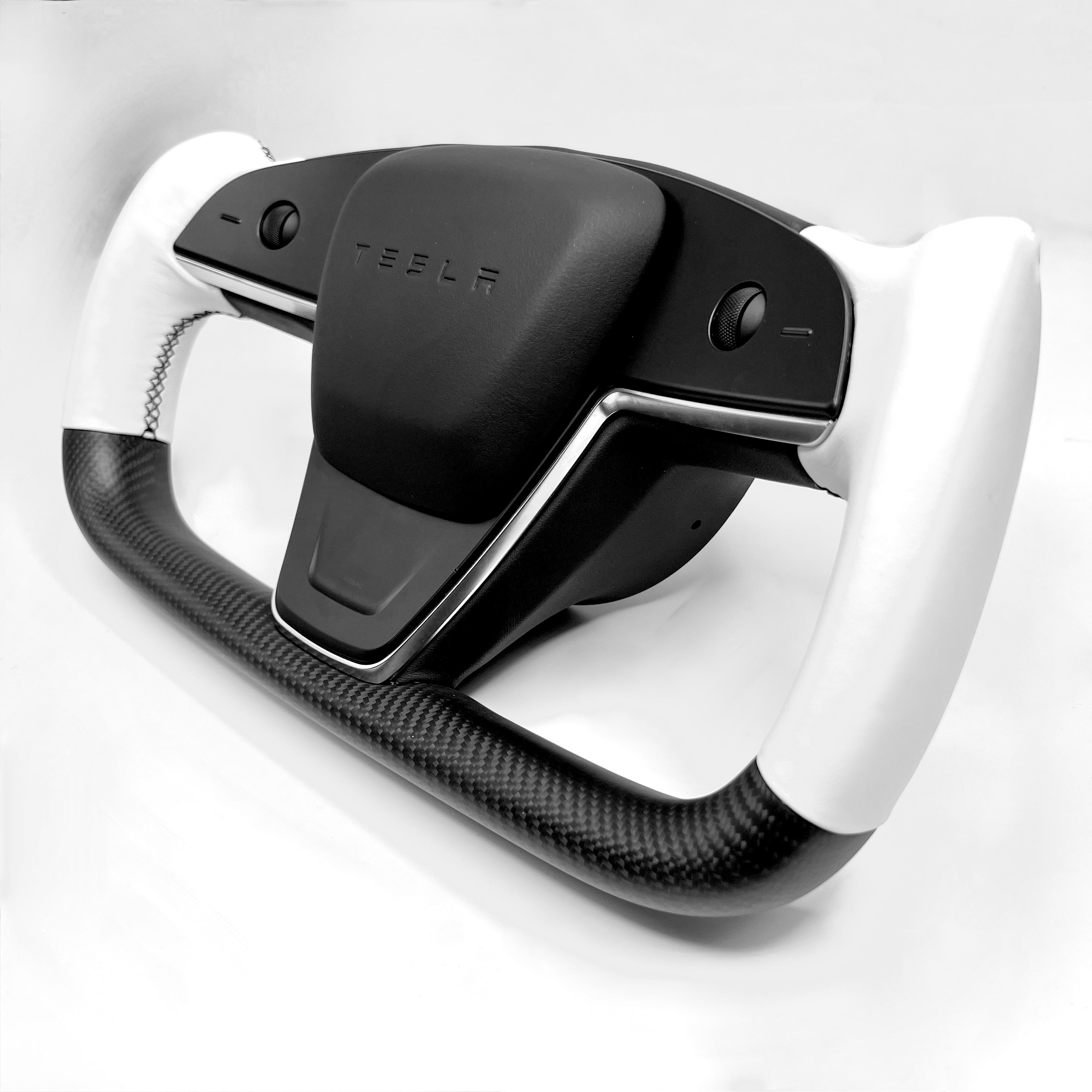 2021-2023 | Model S & X Yoke Heated Steering Wheel - Real Molded Carbo ...