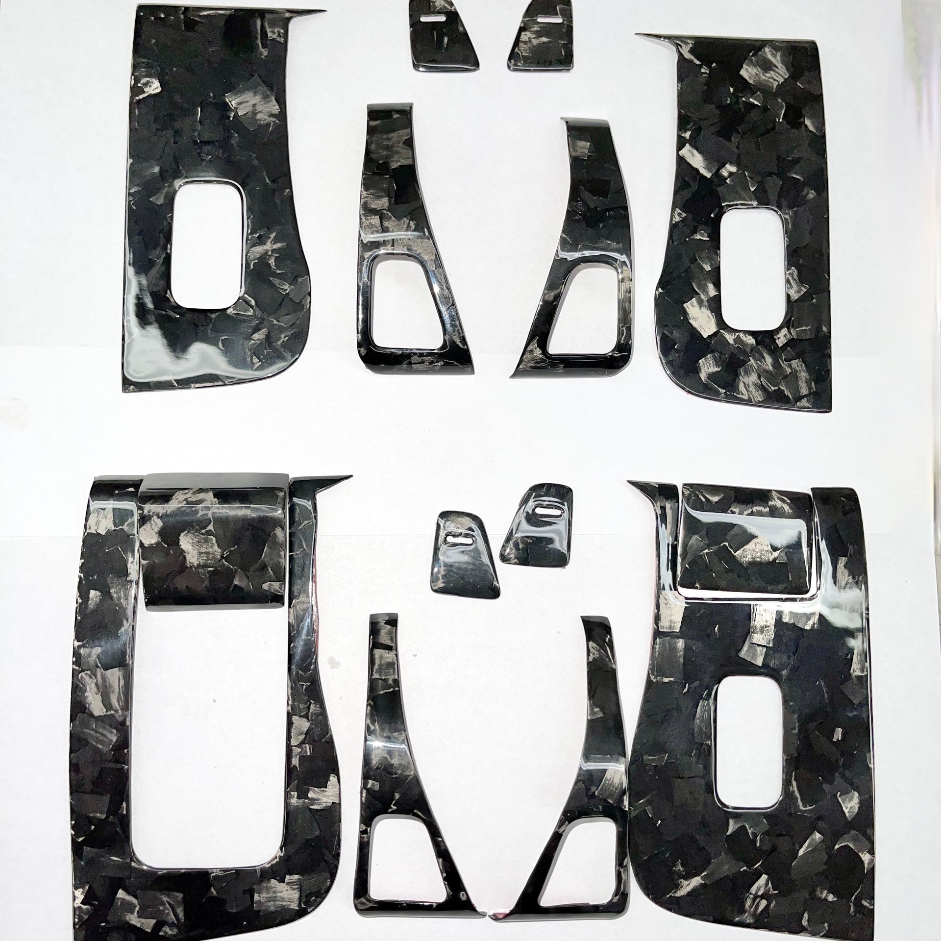 Model 3 Window & Door Switch Kit (10 Pieces) - Real Forged Carbon Fibe ...