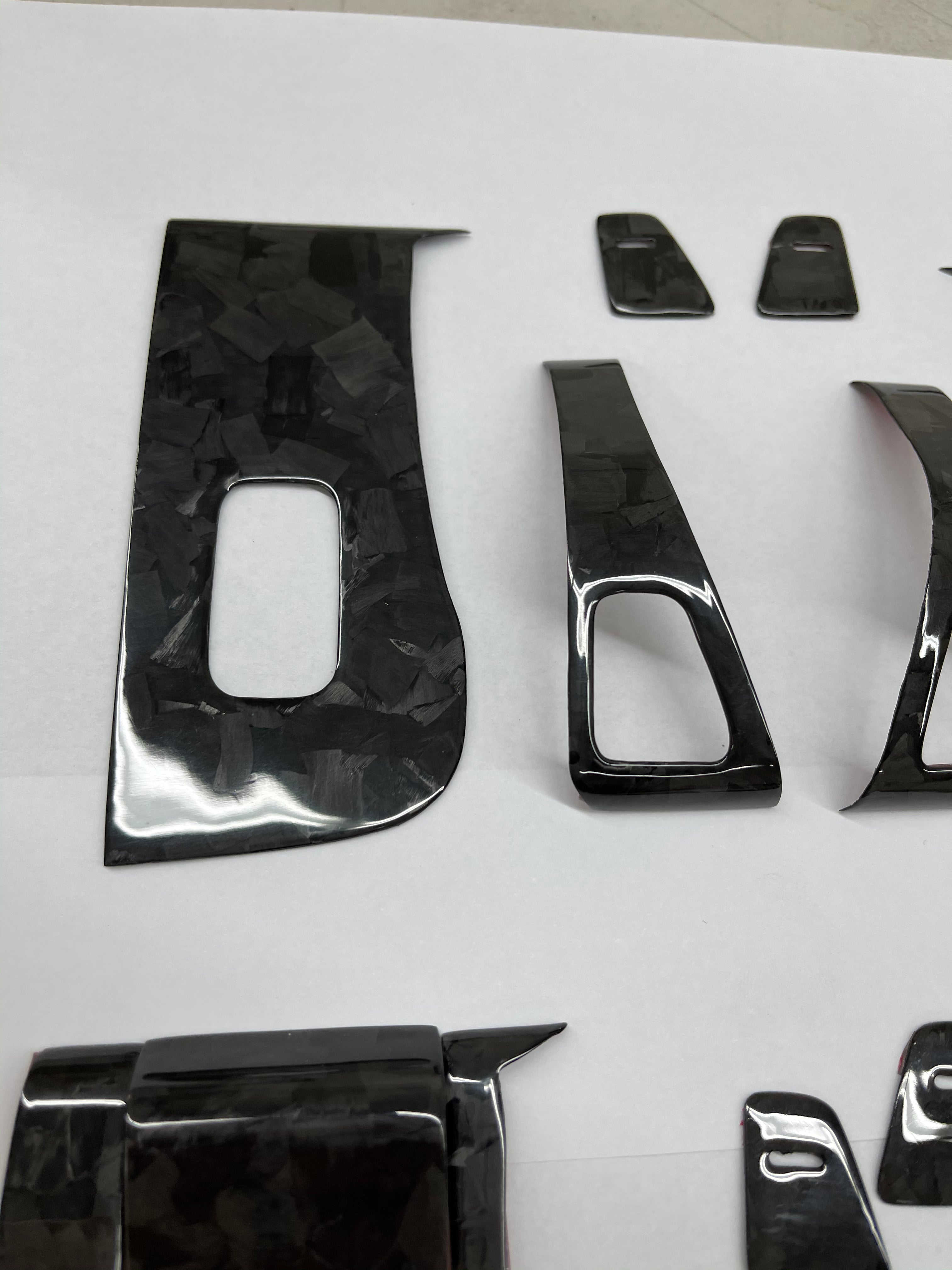 Model 3 Window & Door Switch Kit (10 Pieces) - Real Forged Carbon Fibe ...