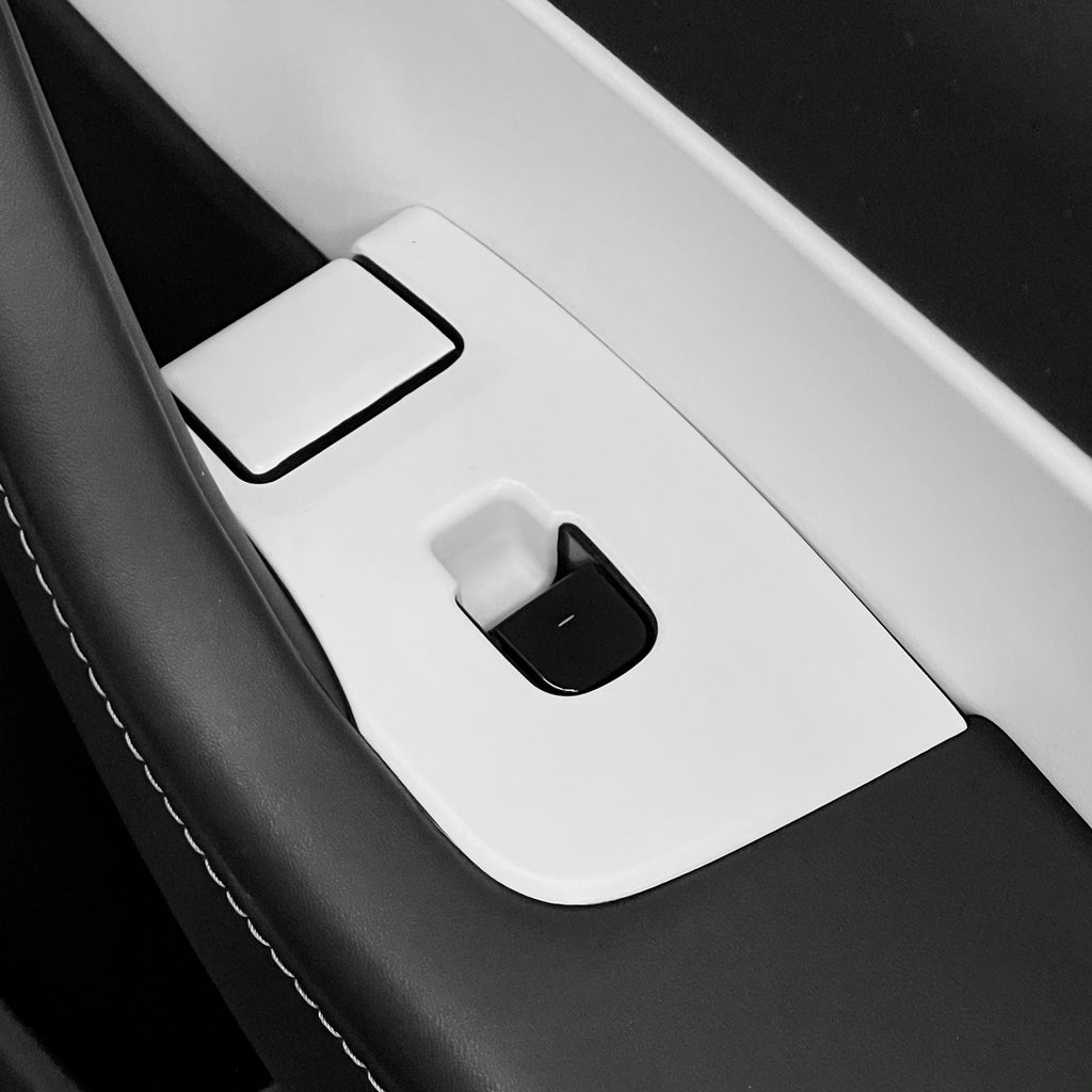 Model 3 & Y Window & Door Switch Plastic Covers (10 Pieces) - White Va ...