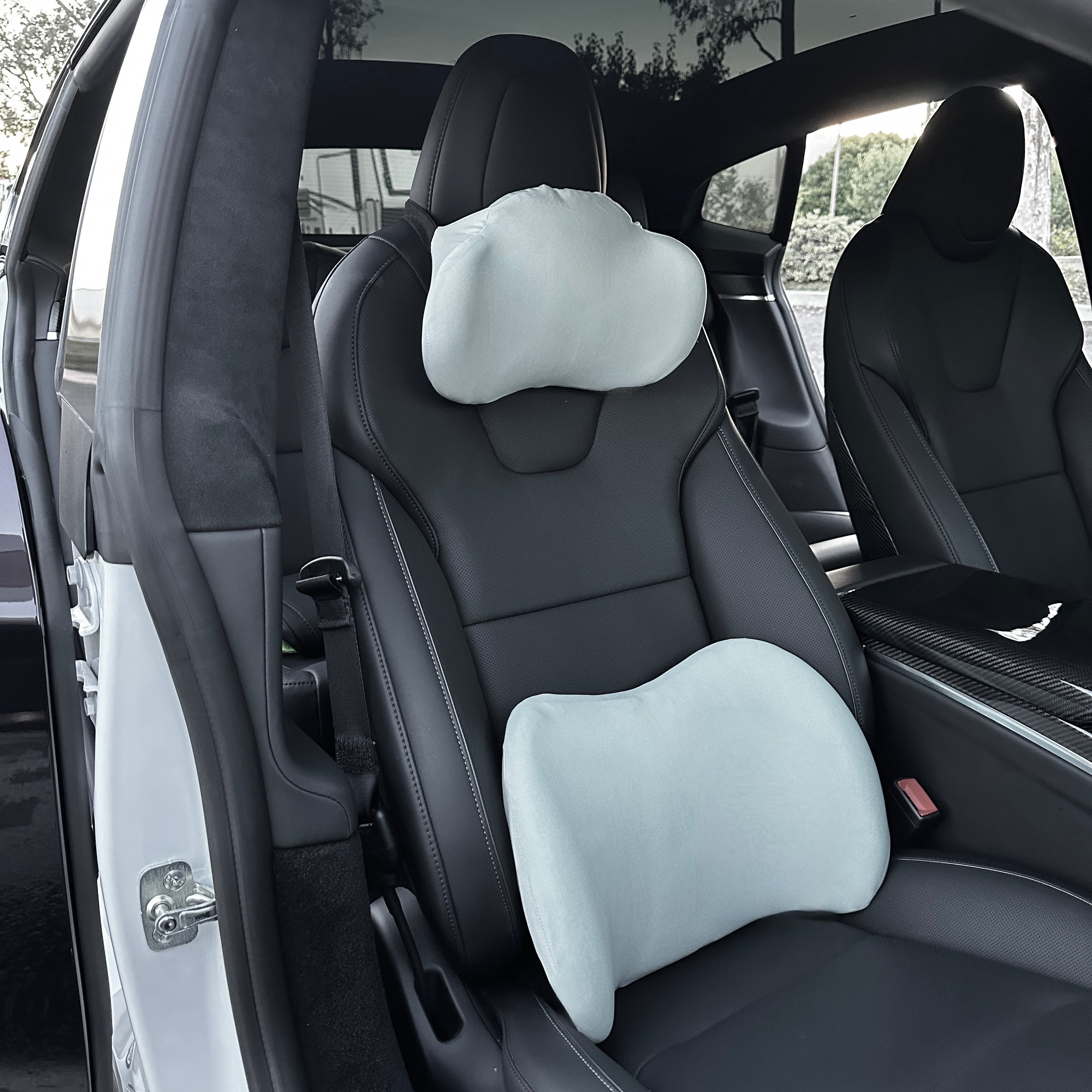 Headrest & Lumbar Support Pillow Ultra-Soft Memory Foam - Variety ...