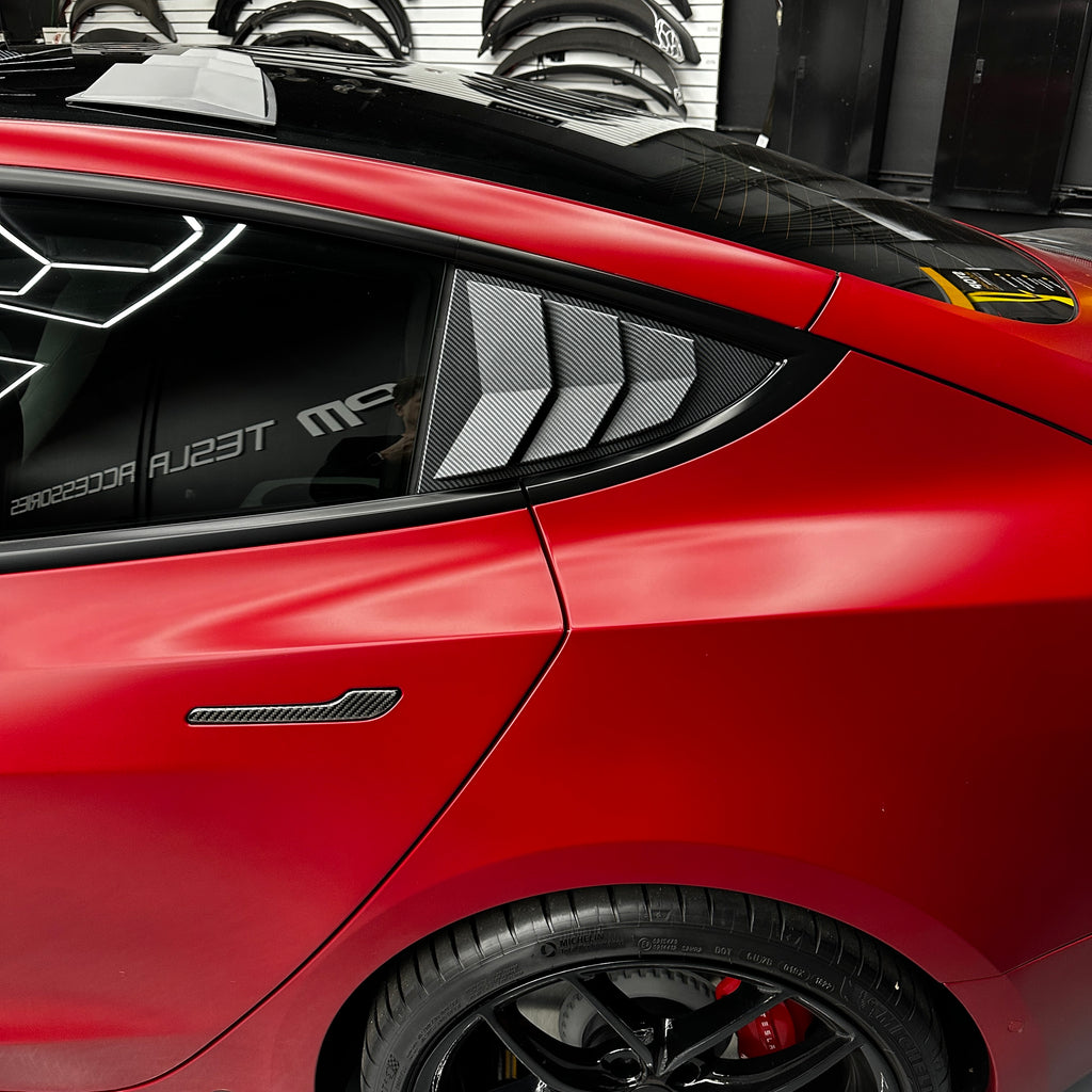 Model 3 Rear Quarter Window Louver Covers (1 Pair) - Variety* – RPM ...