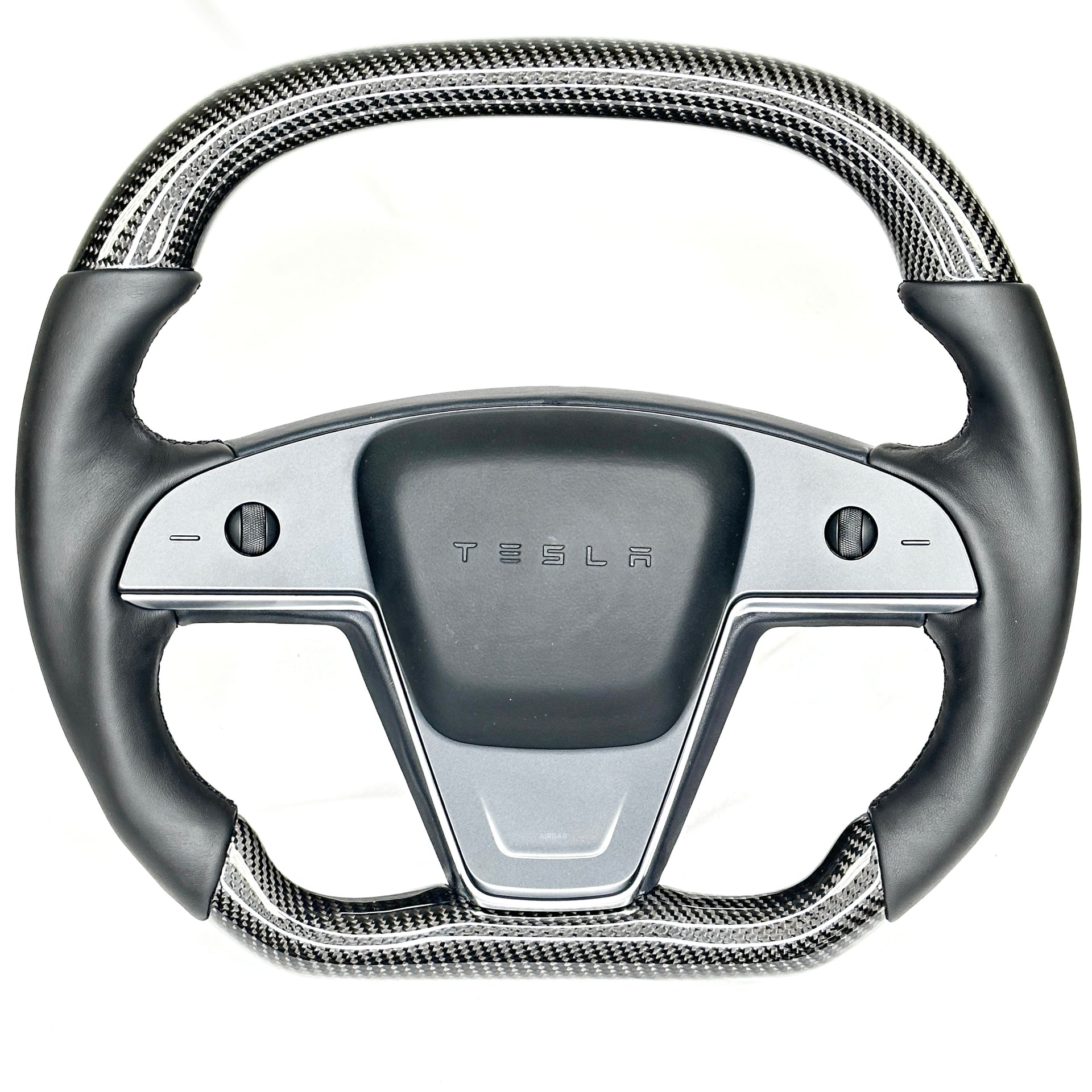 2021-2023 Model S & X Sport Steering Wheel Horizontal Top & Bottom- Re ...