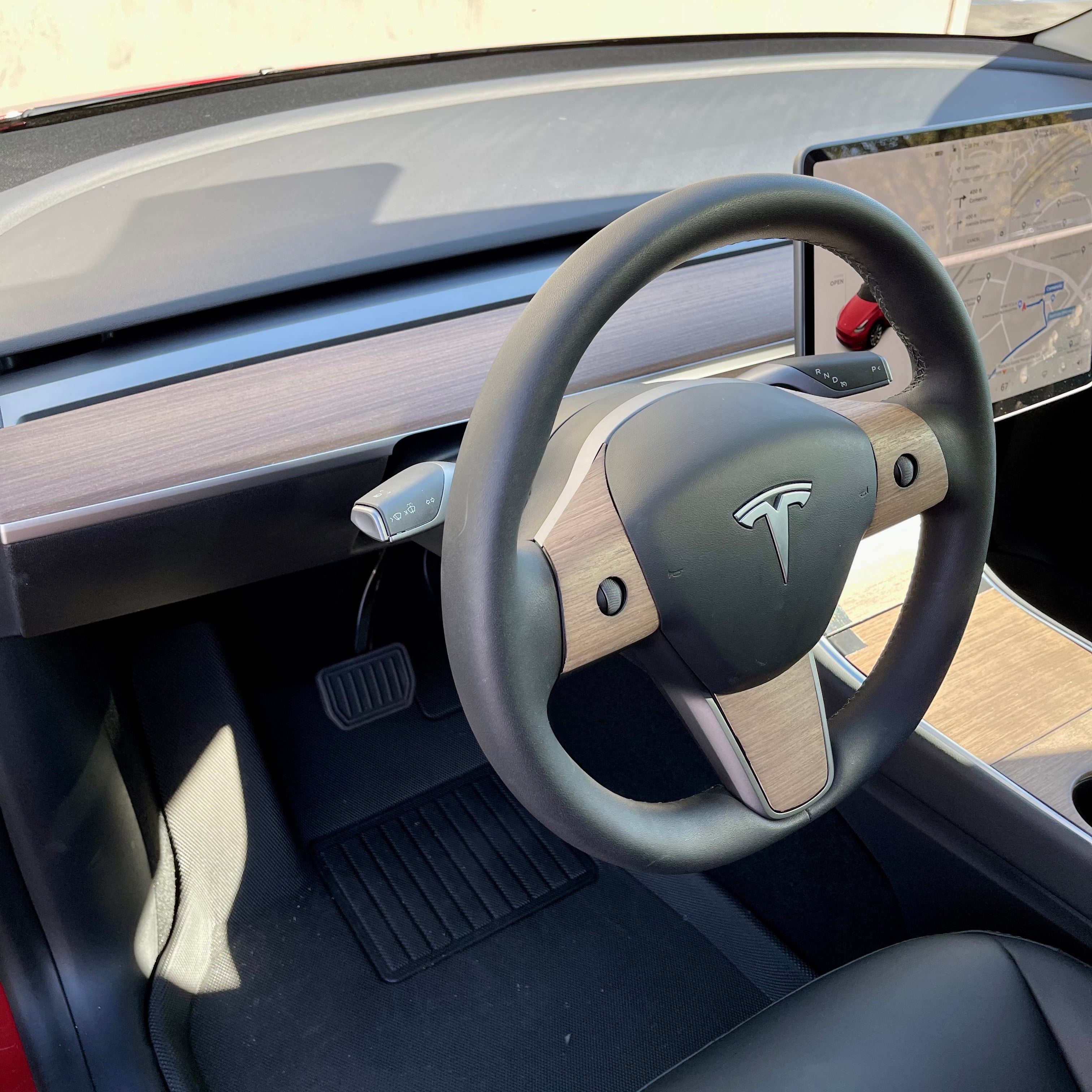 Model 3 & Y Window & Door Switch Overlays (10 Pieces) - Real Open-Pore ...