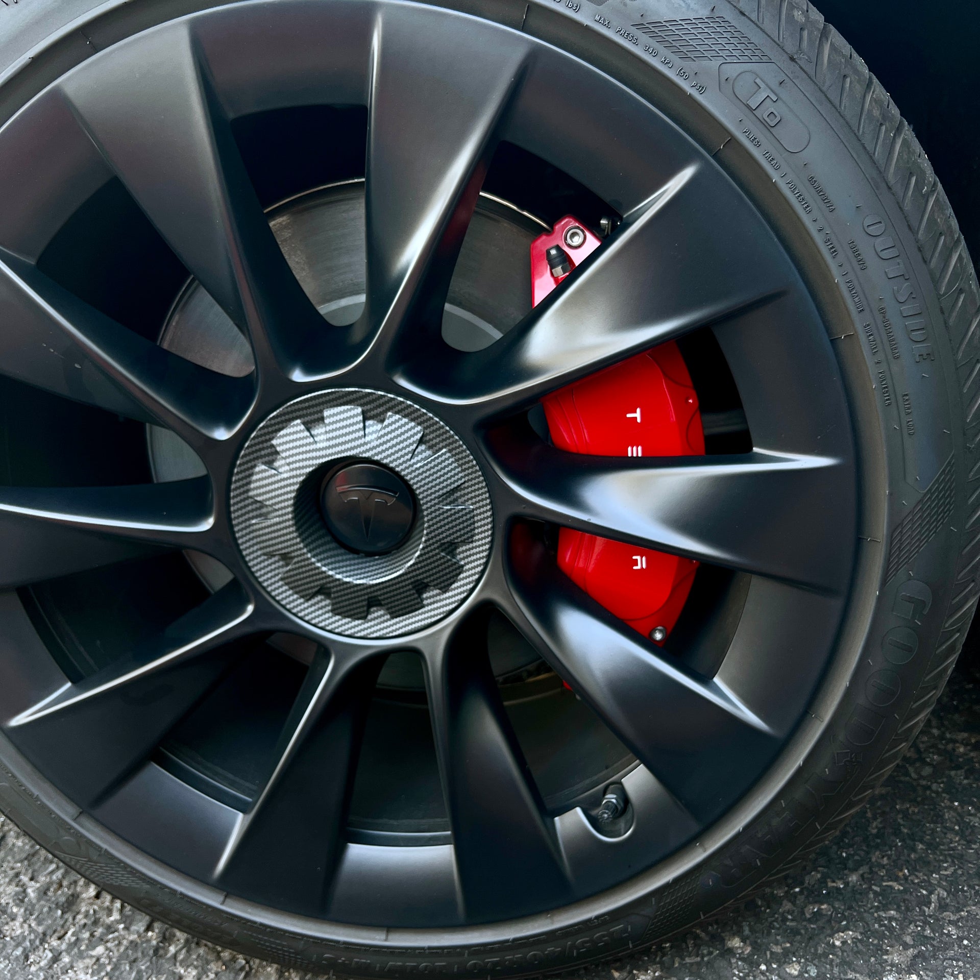 2020-2025 | Model Y 20" Induction Wheel Sprocket Cap (Set of 4) - Vari ...