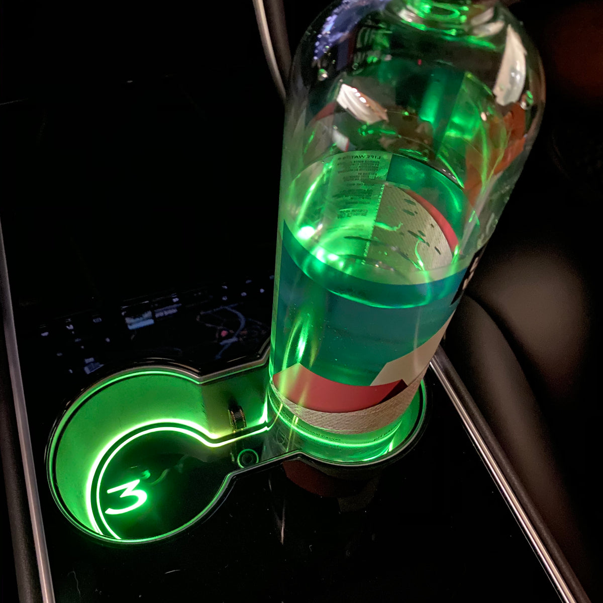 Model 3 Dual Cupholder 7-Color LED Pad – RPM TESLA Aftermarket Accessories