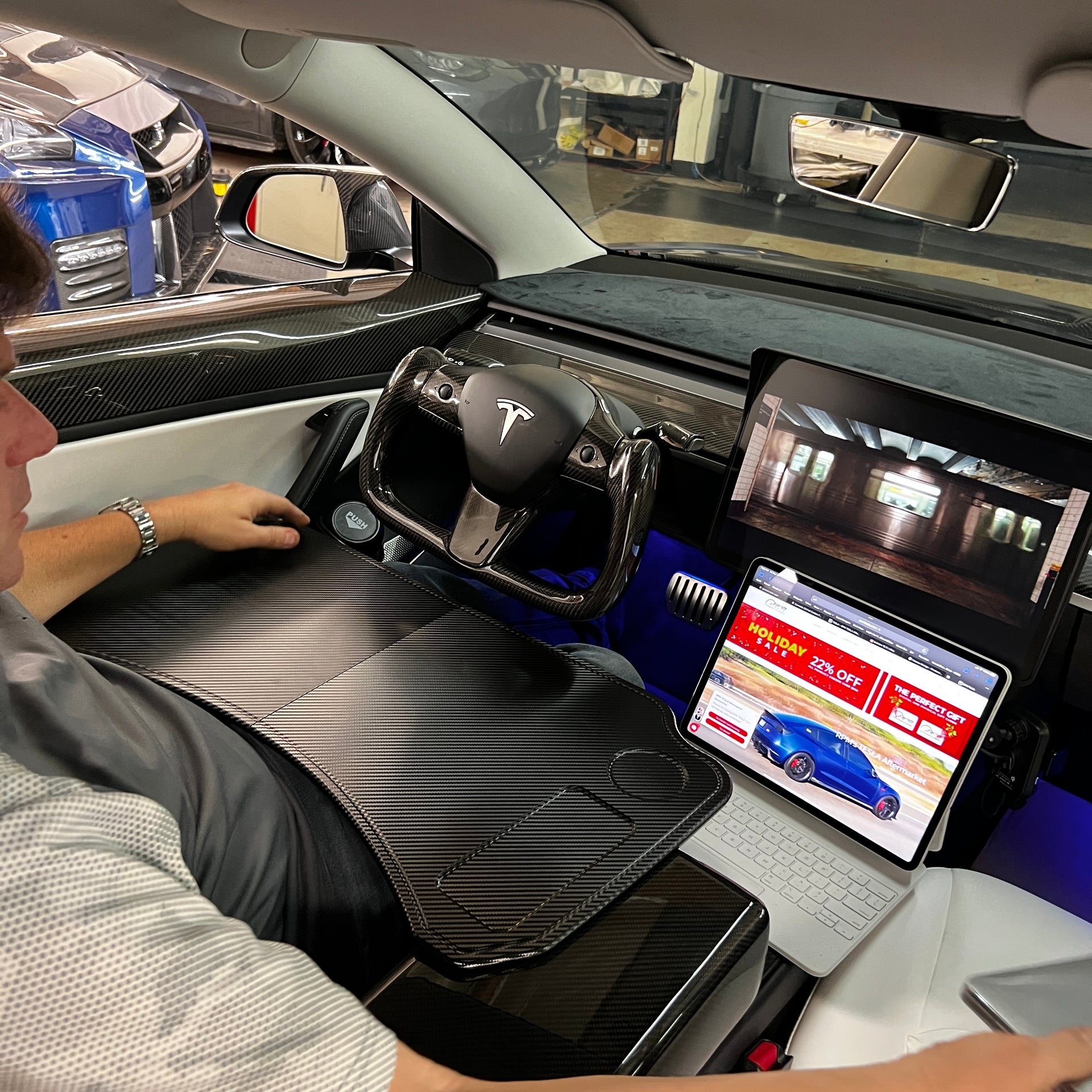 TESLA Workstation Desk – RPM TESLA Aftermarket Accessories