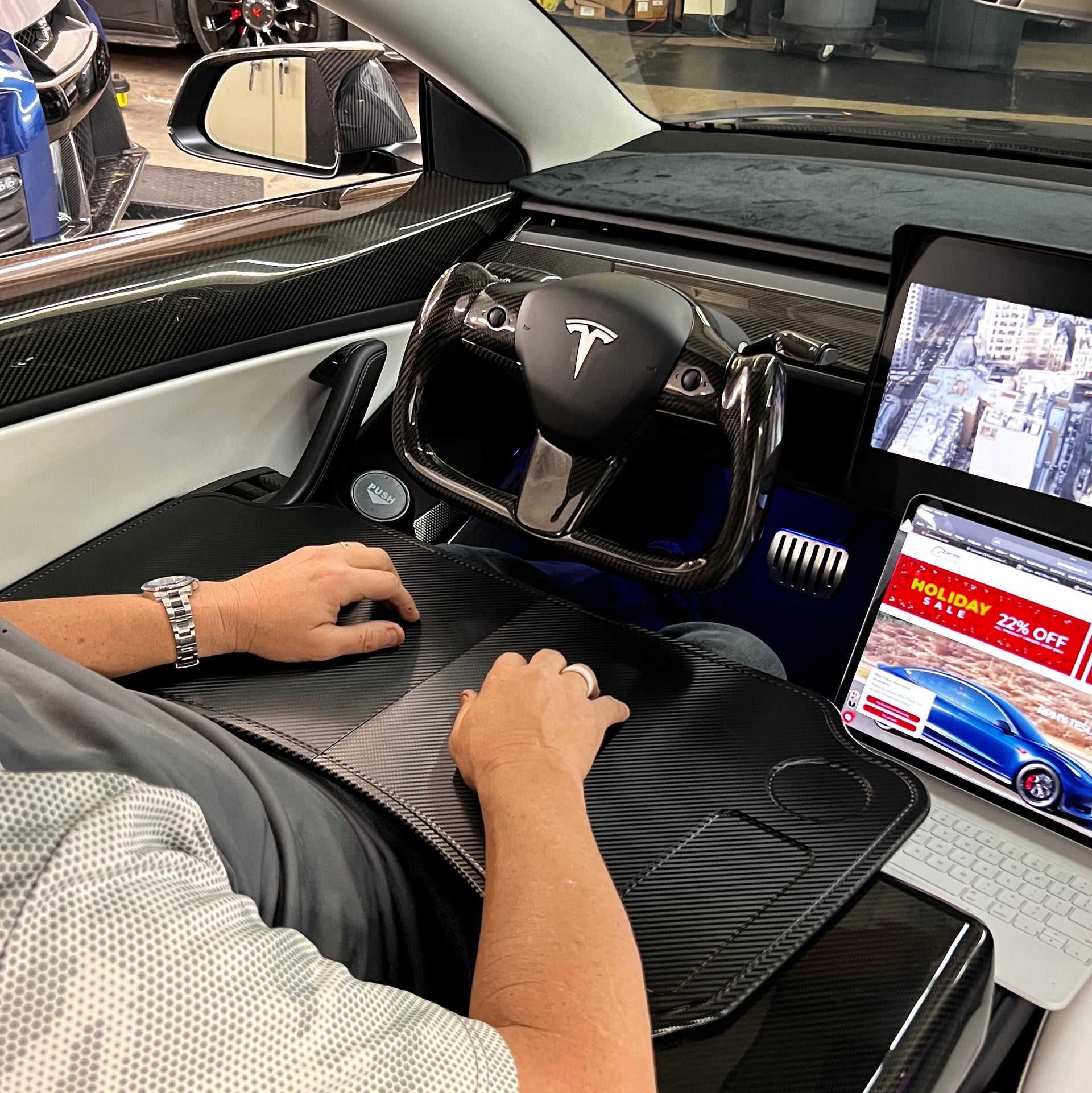 TESLA Workstation Desk – RPM TESLA Aftermarket Accessories