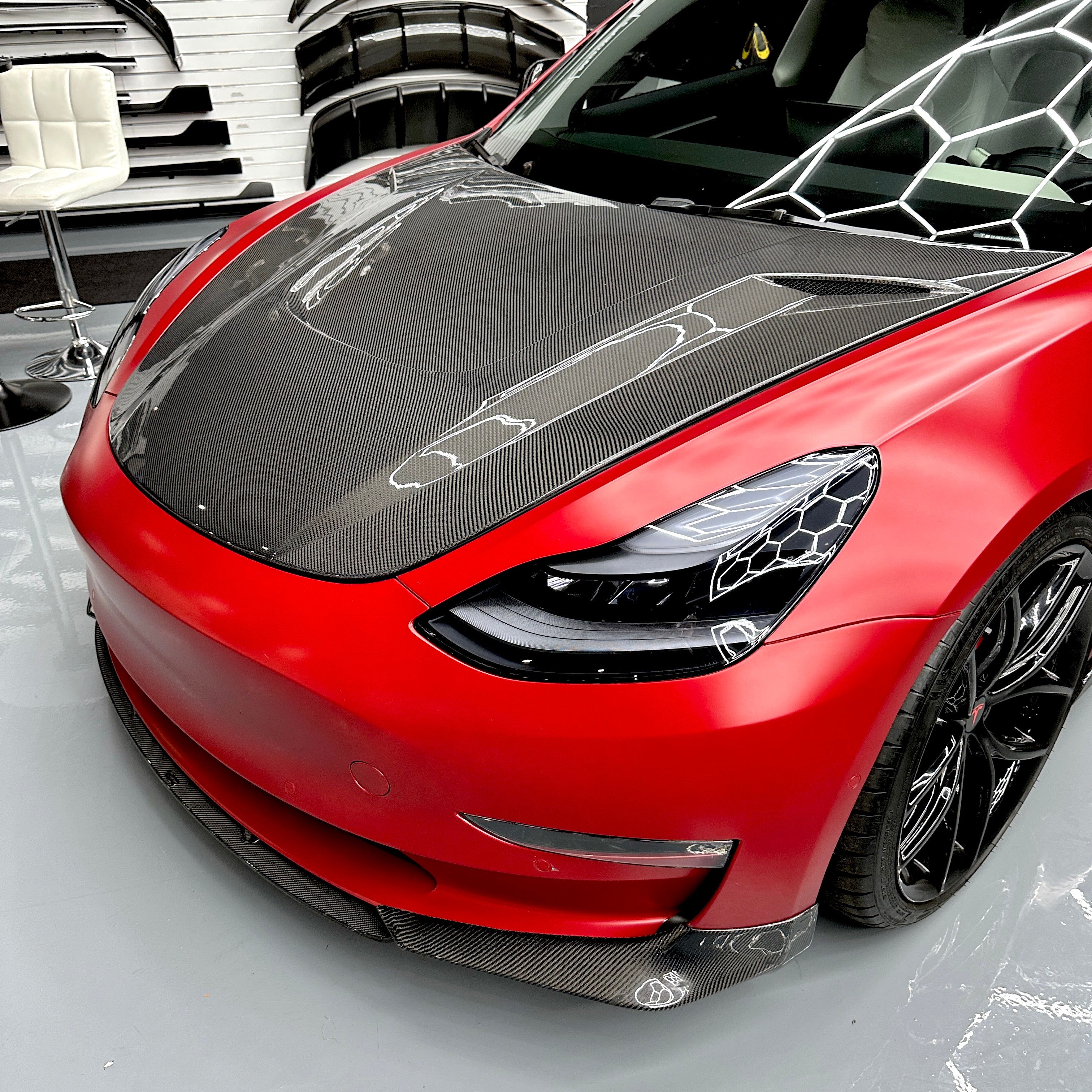 2017-2023 | Model 3 Viento Robot Hood - Dual Layer with Xpel Clear Bra ...