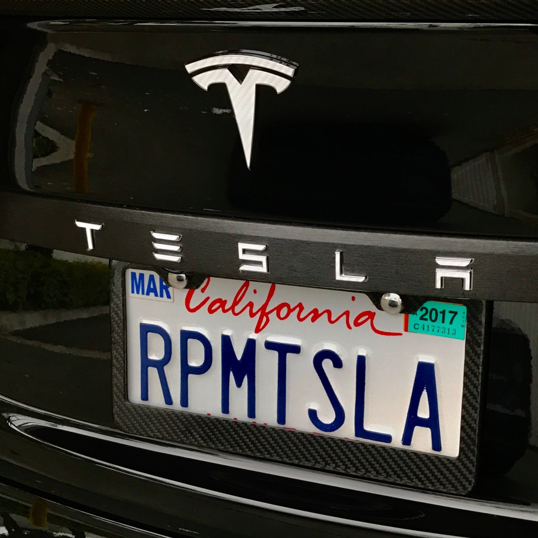 Model S & X Tailgate Applique TESLA Letters – RPM TESLA Aftermarket ...