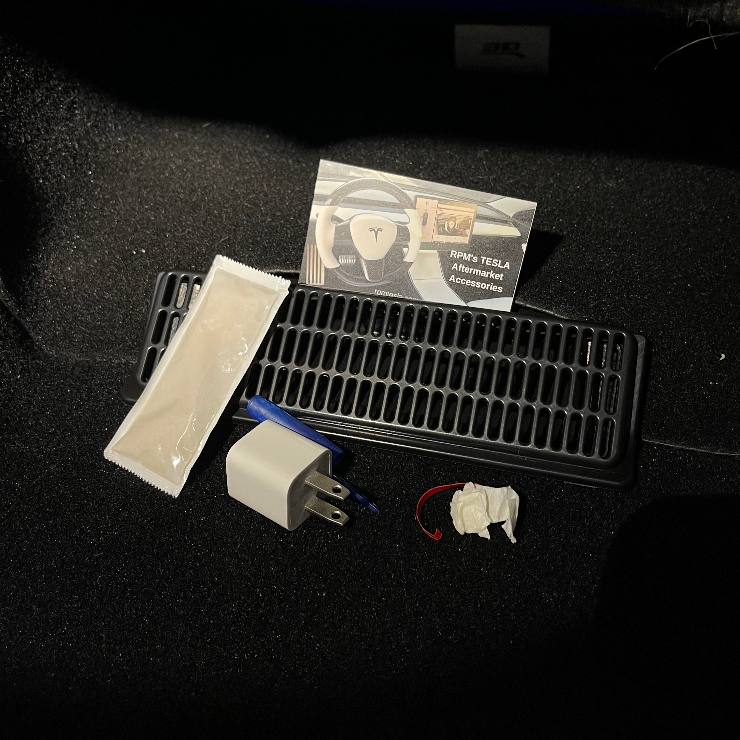 Model Y Under Front Seat Air Vent Cover Snap On Version 2.0 (1 Pair ...