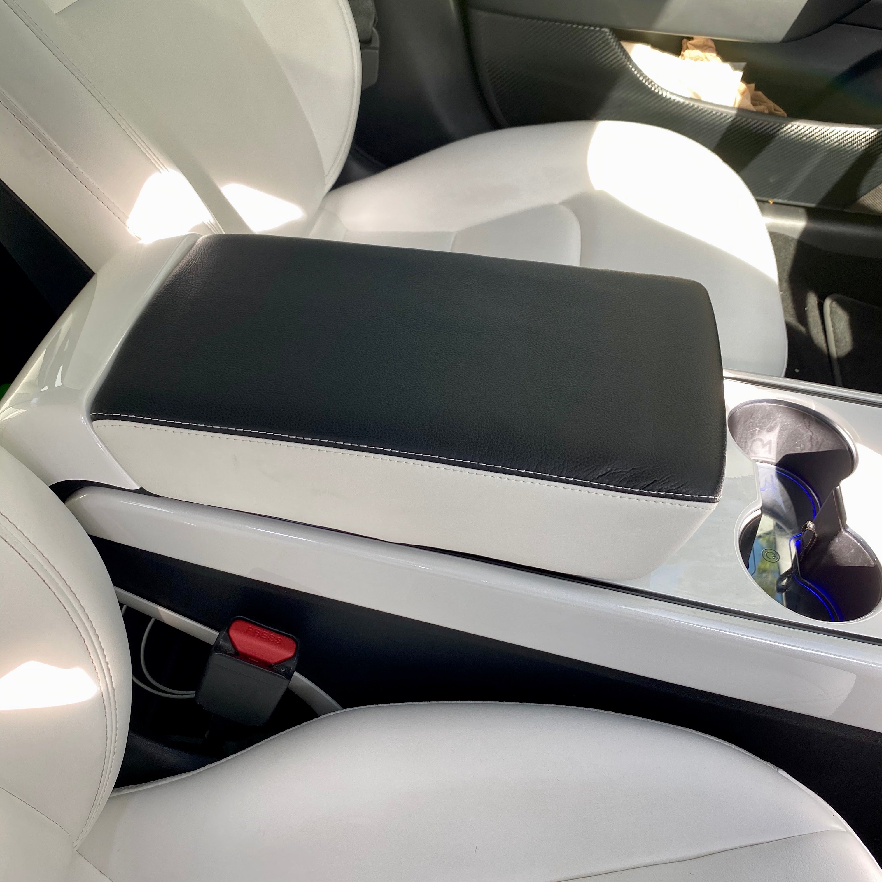Model 3 & Y Real Leather Armrest Covers (Gen. 1 & 2) – RPM TESLA ...