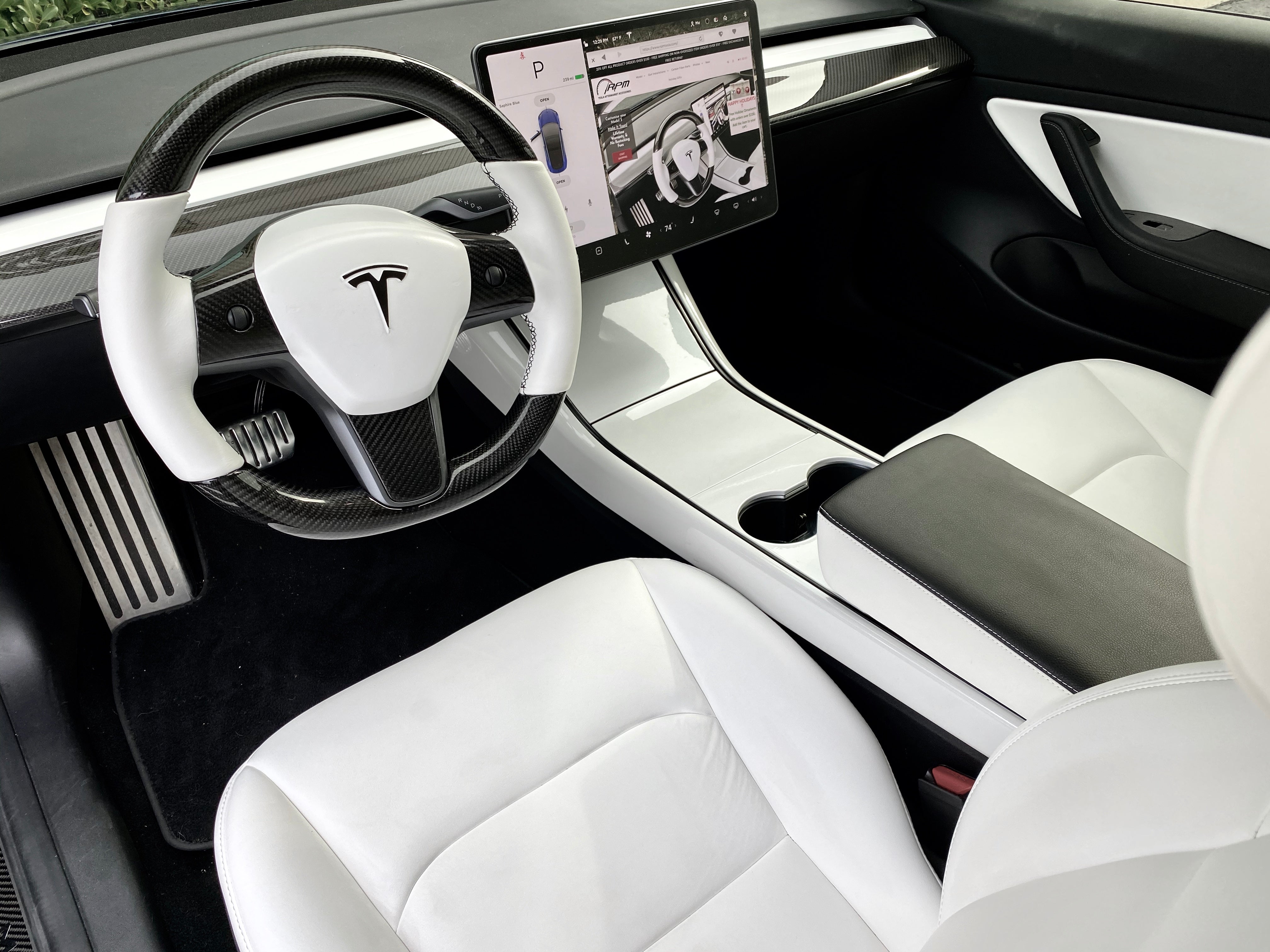 Model 3 & Y Real Leather Armrest Covers (Gen. 1 & 2) – RPM TESLA Aftermarket Accessories