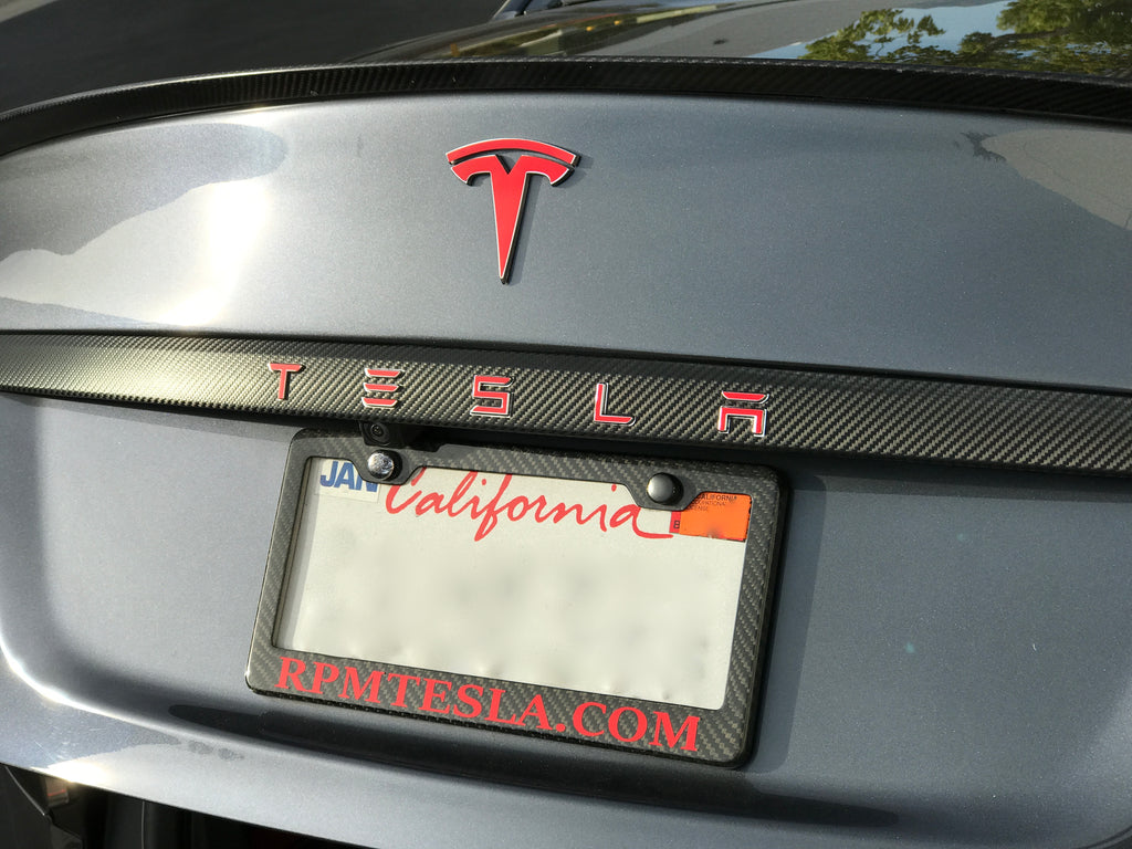 Model S & X Tailgate Applique TESLA Letters – RPM TESLA Aftermarket ...