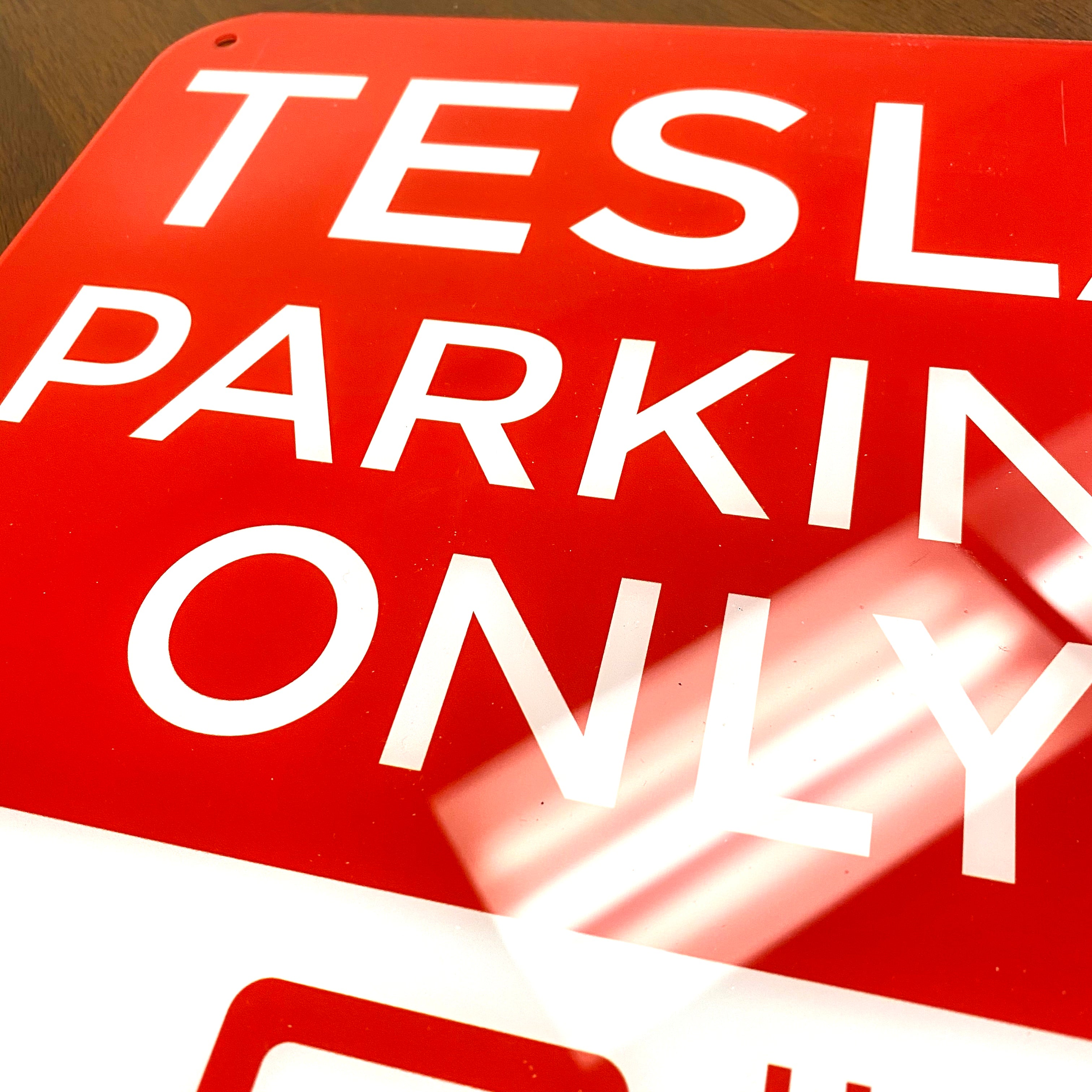 TESLA PARKING ONLY Sign – RPM TESLA Aftermarket Accessories