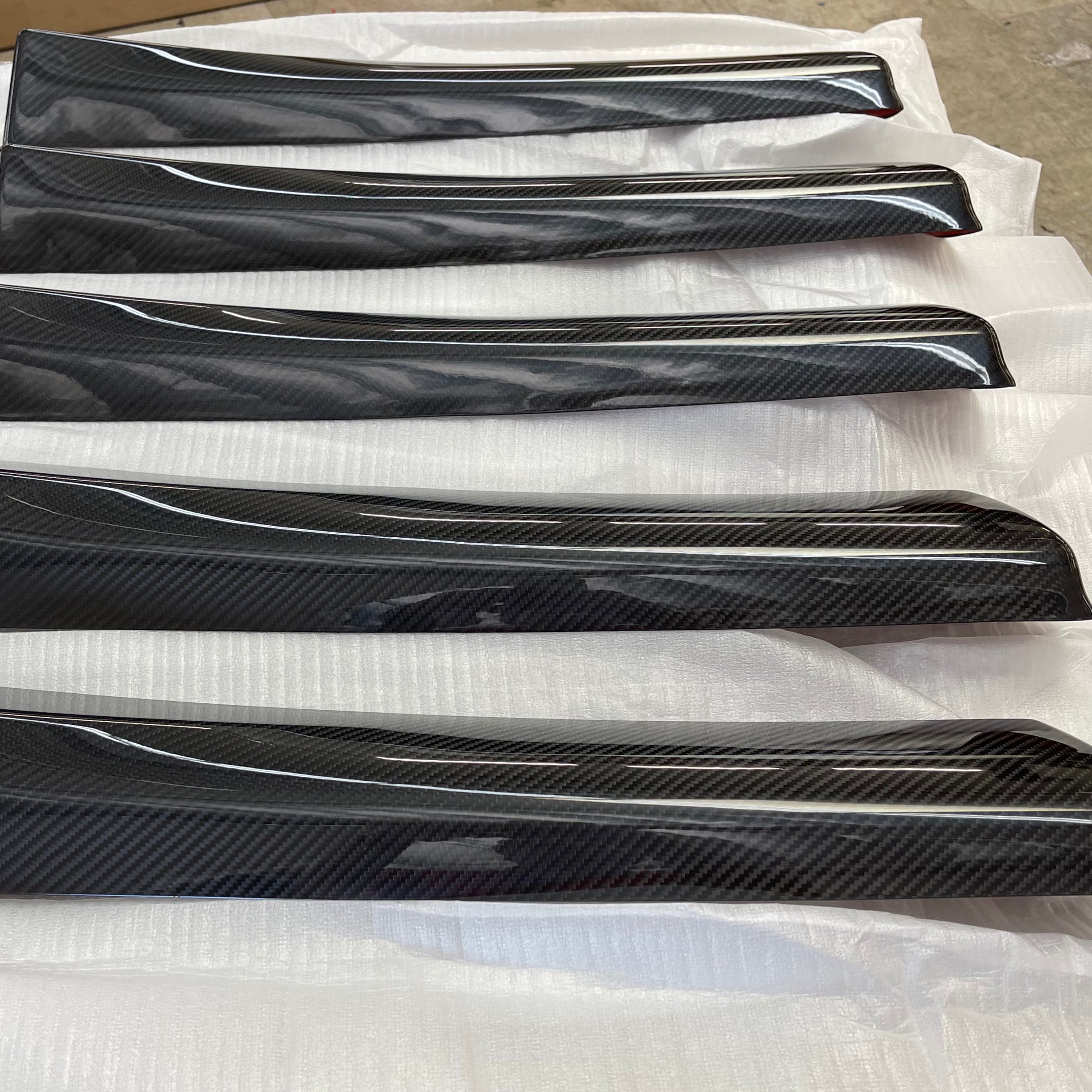 2017- 2023 | Model 3 Rear Door Panel Overlays - Real Molded Carbon Fib ...
