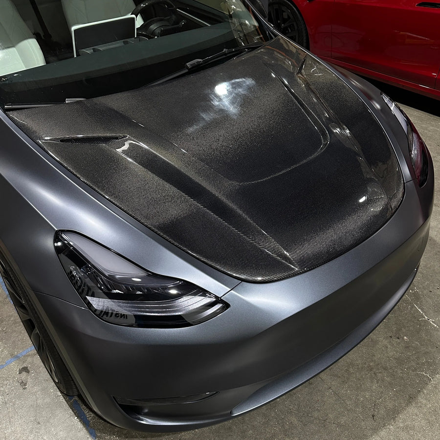 Model Y Viento Robot Hood - Dual Layer with Xpel Clear Bra- Real Molde ...