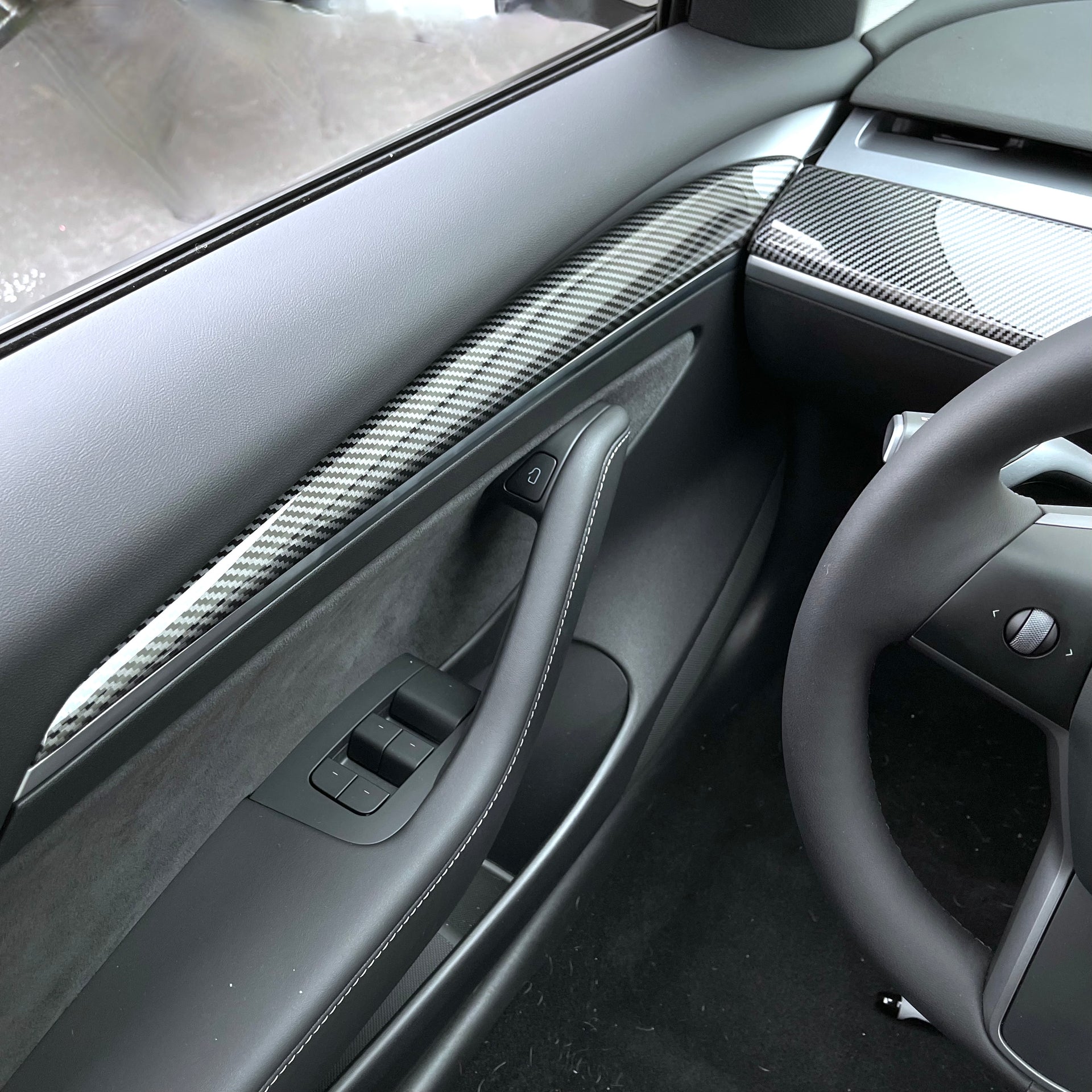 Model 3 & Y Extended Front Door Panel Overlays (Version 1.0) - Variety ...